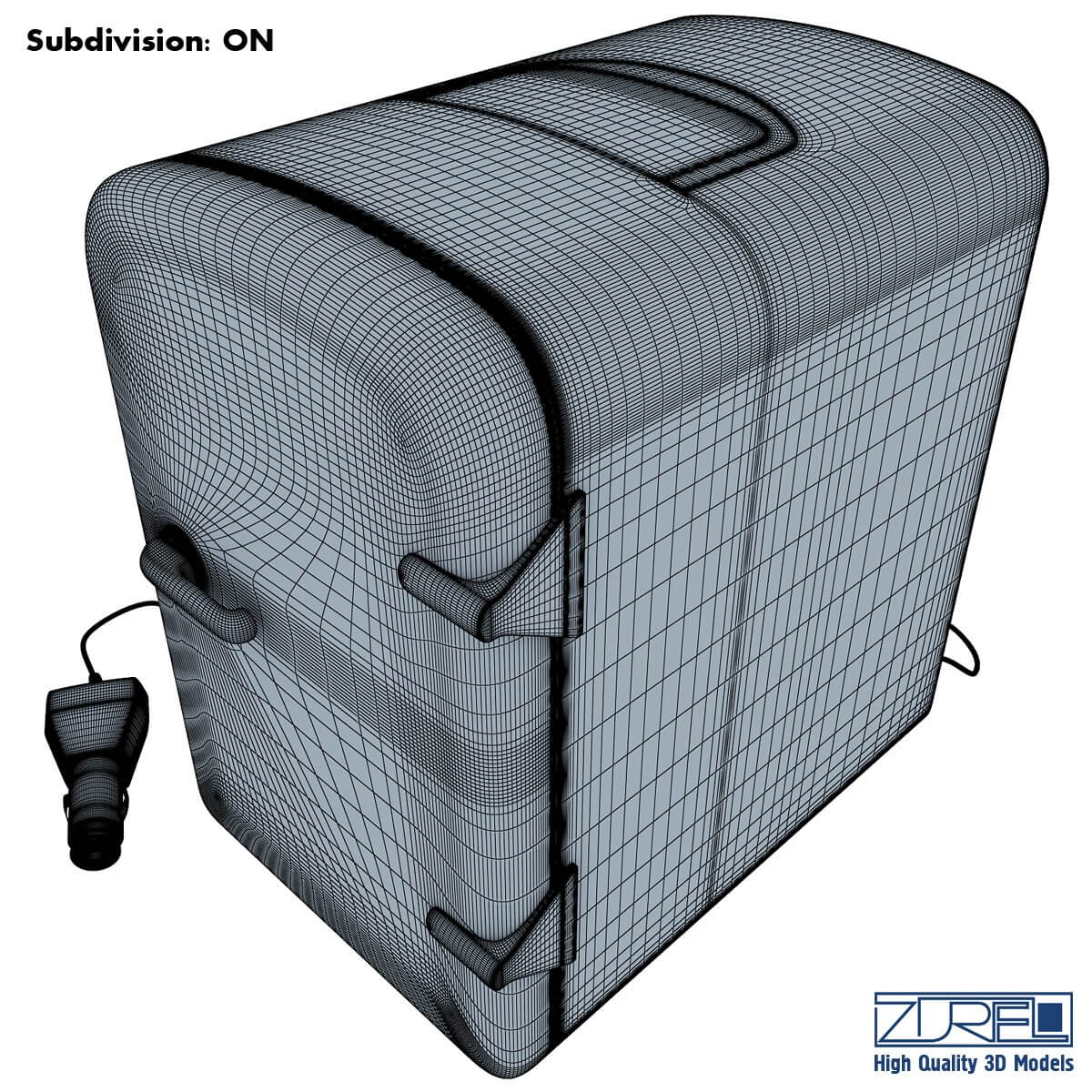 Mini Fridge - 3D Model by Zurel