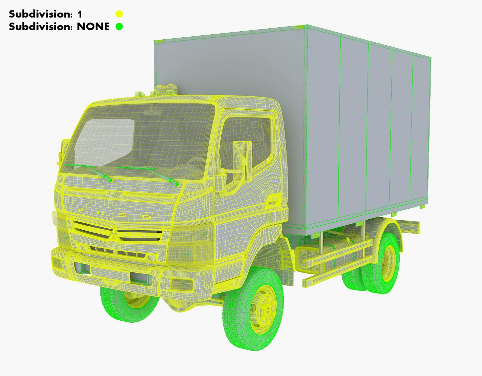 Mitsubishi Fuso Canter 4x4 Box 2016 - 3D Model by Zurel