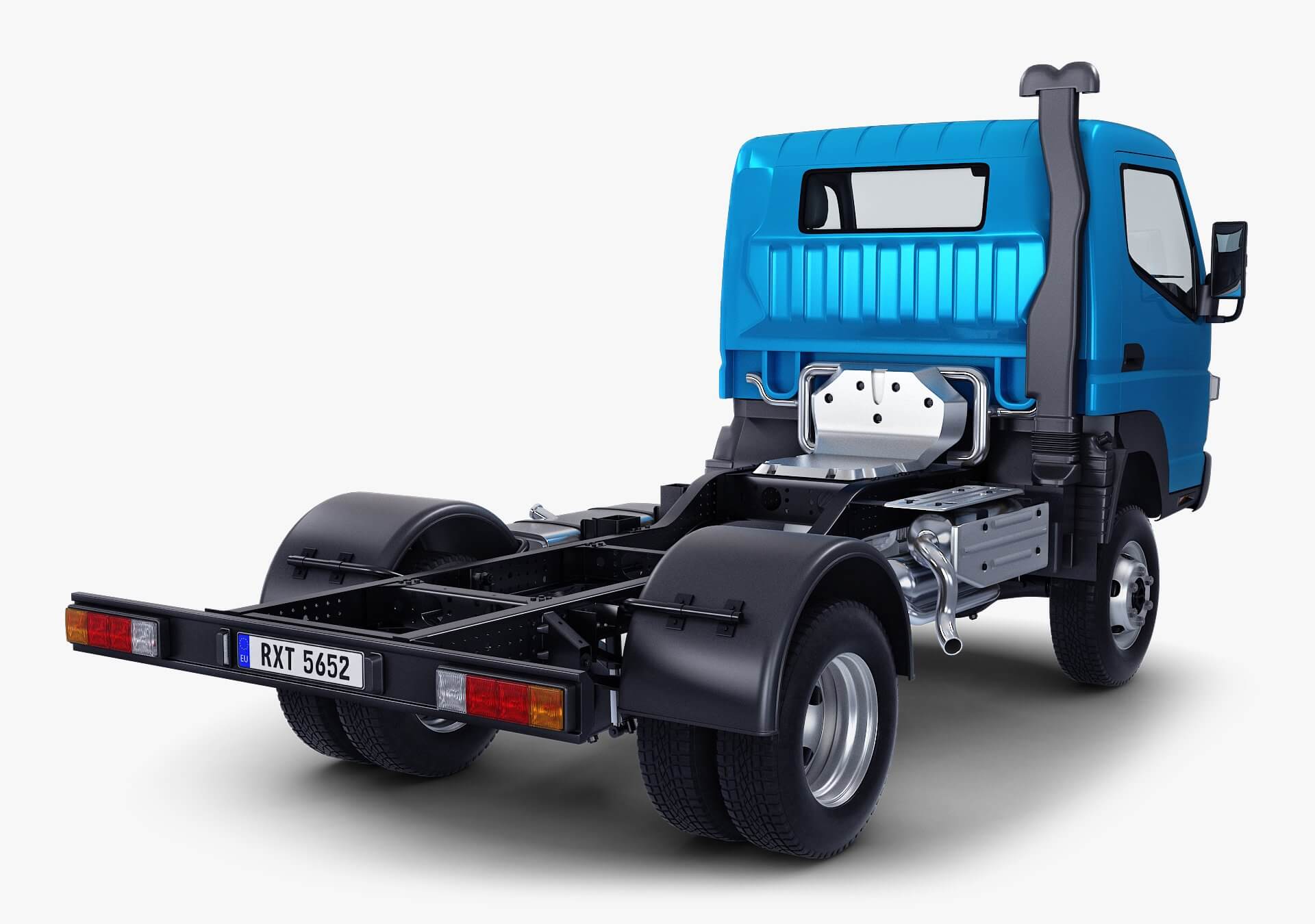 Mitsubishi Fuso Canter 4x4 Chassis Truck - 3D Model by Zurel