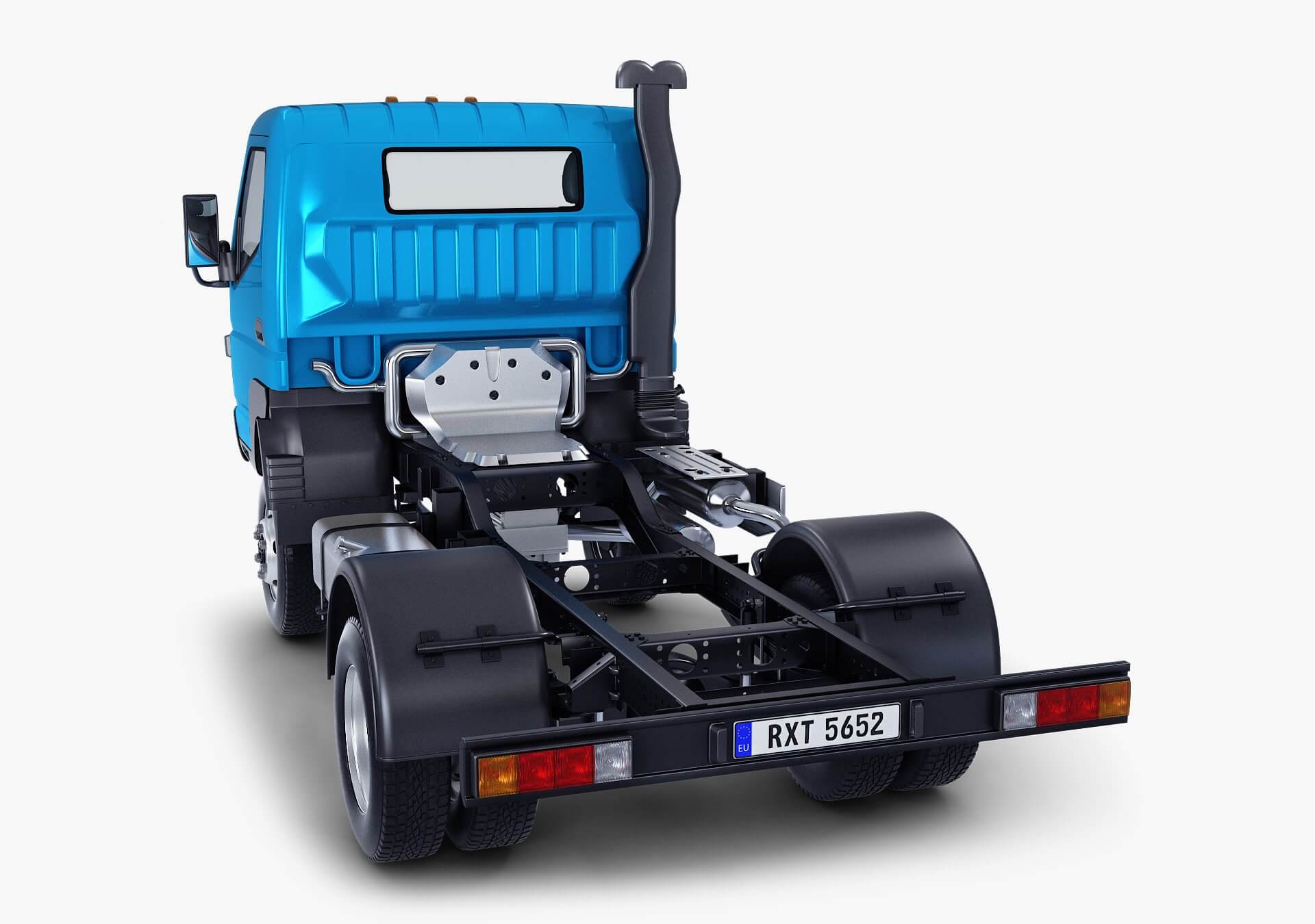 Mitsubishi Fuso Canter 4x4 Chassis Truck - 3D Model by Zurel