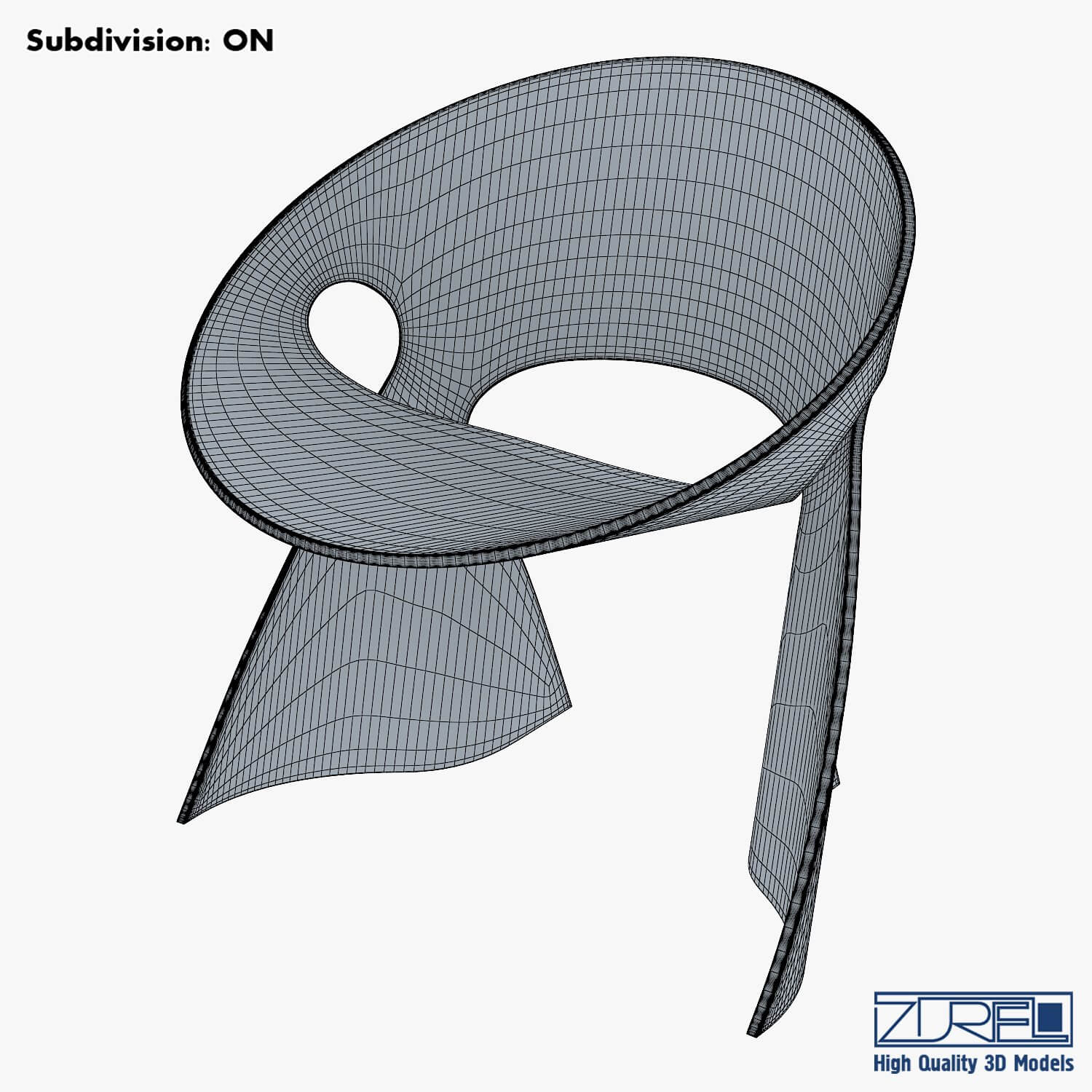 Mobius Chair Frans Schrofer - 3D Model by Zurel