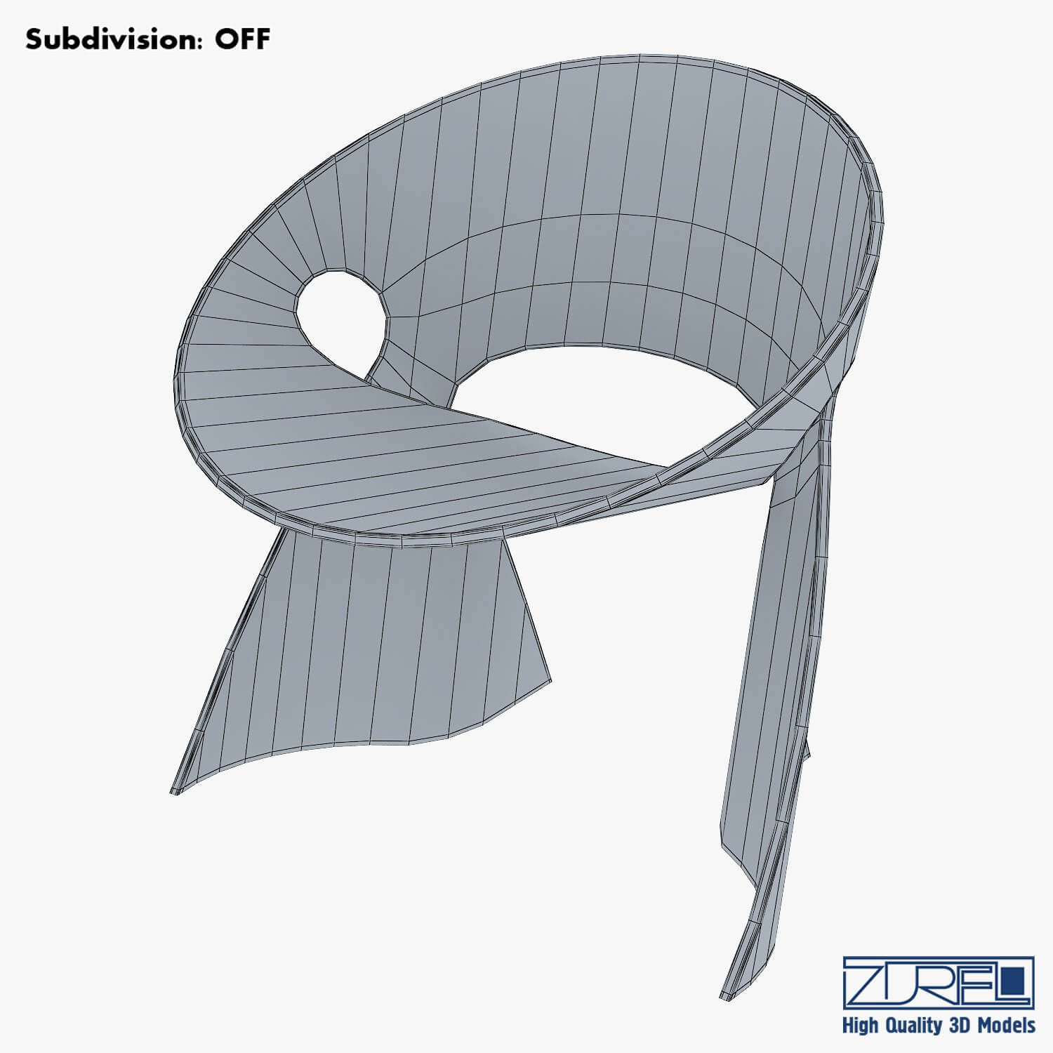 Mobius Chair Frans Schrofer - 3D Model by Zurel