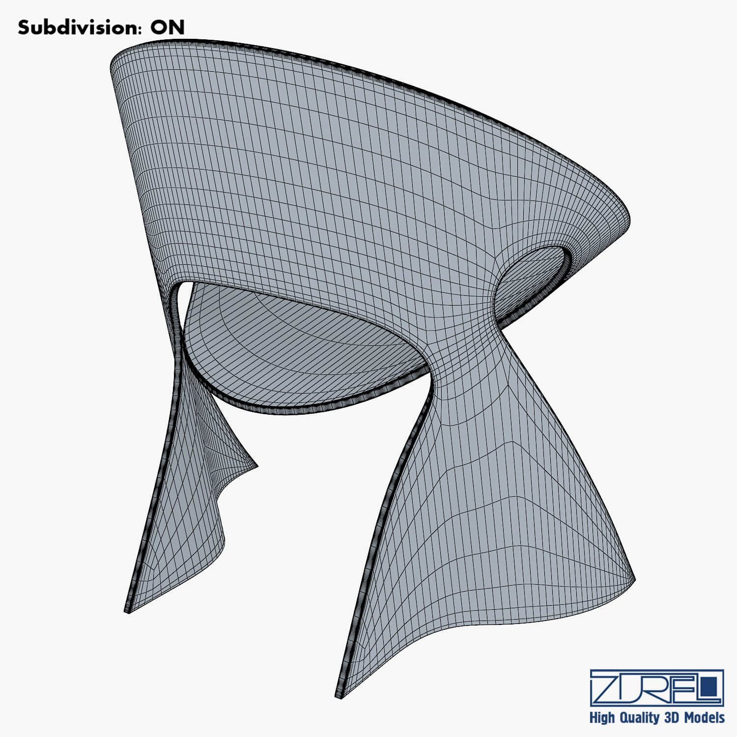 Mobius Chair Frans Schrofer - 3D Model by Zurel