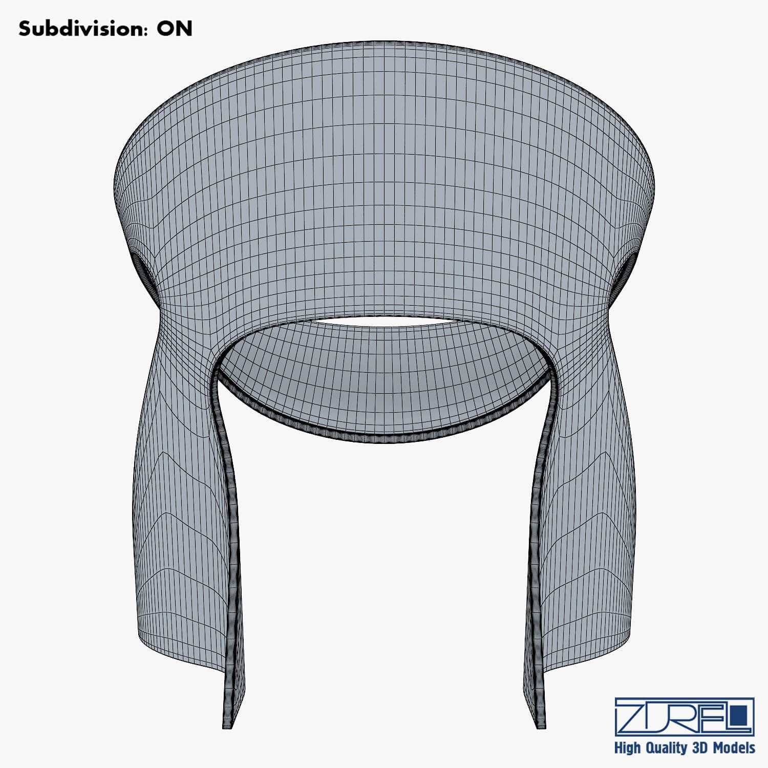 Mobius Chair Frans Schrofer - 3D Model by Zurel