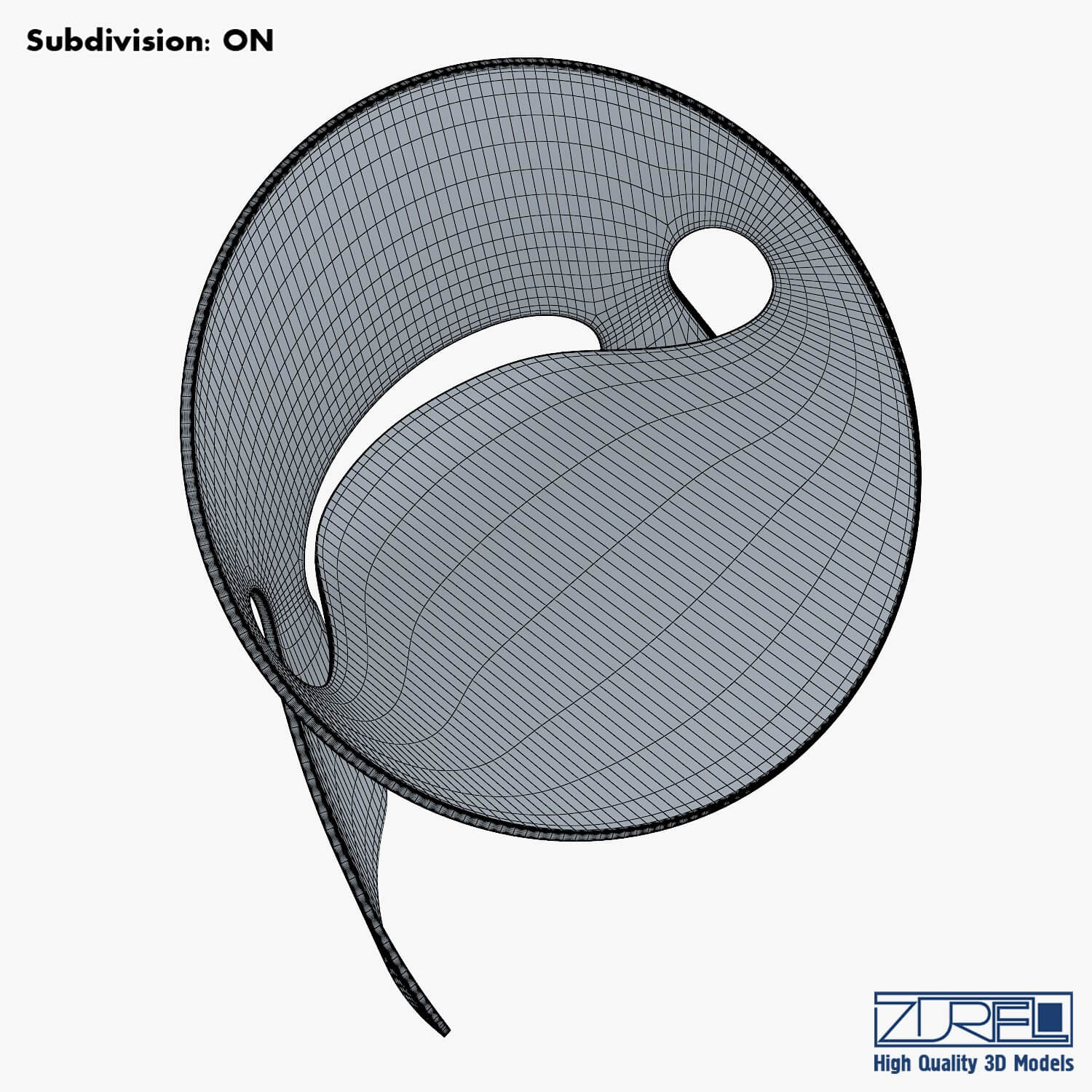 Mobius Chair Frans Schrofer - 3D Model by Zurel