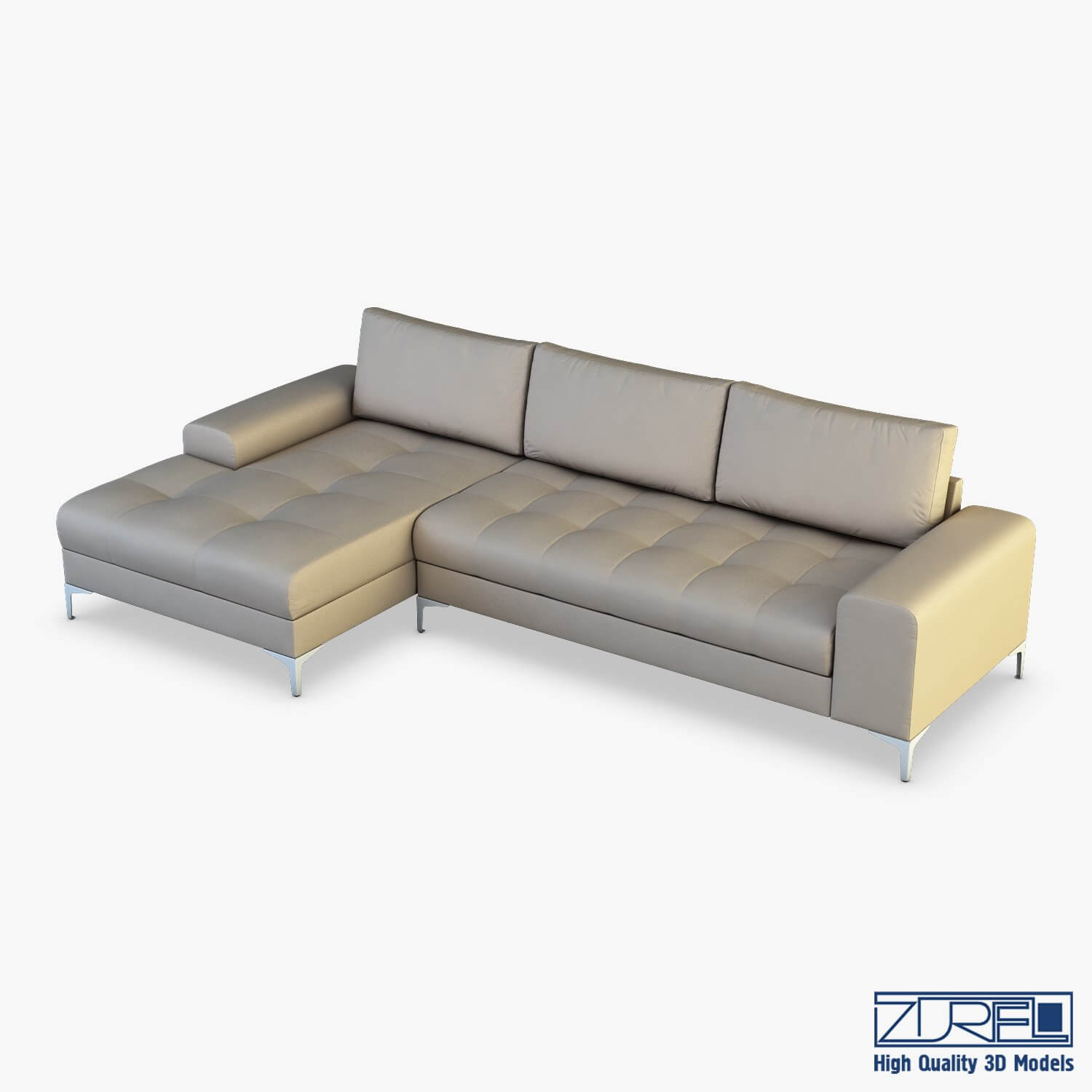 Monaco Sofa - 3D Model by Zurel