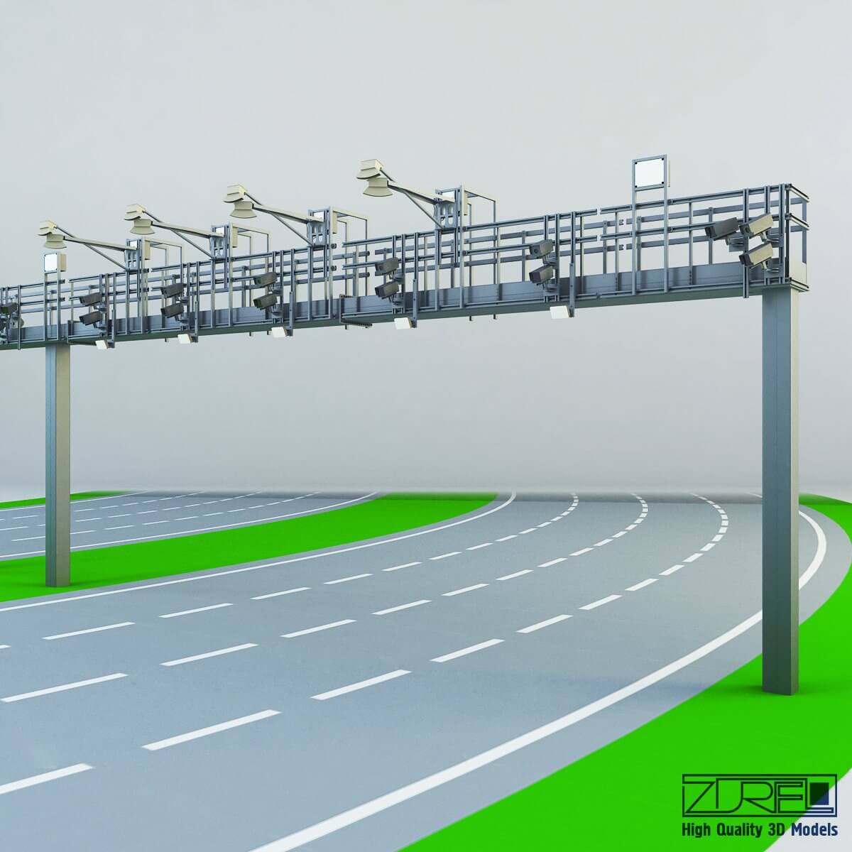 Multi Lane Free Flow MLFF - 3D Model by Zurel