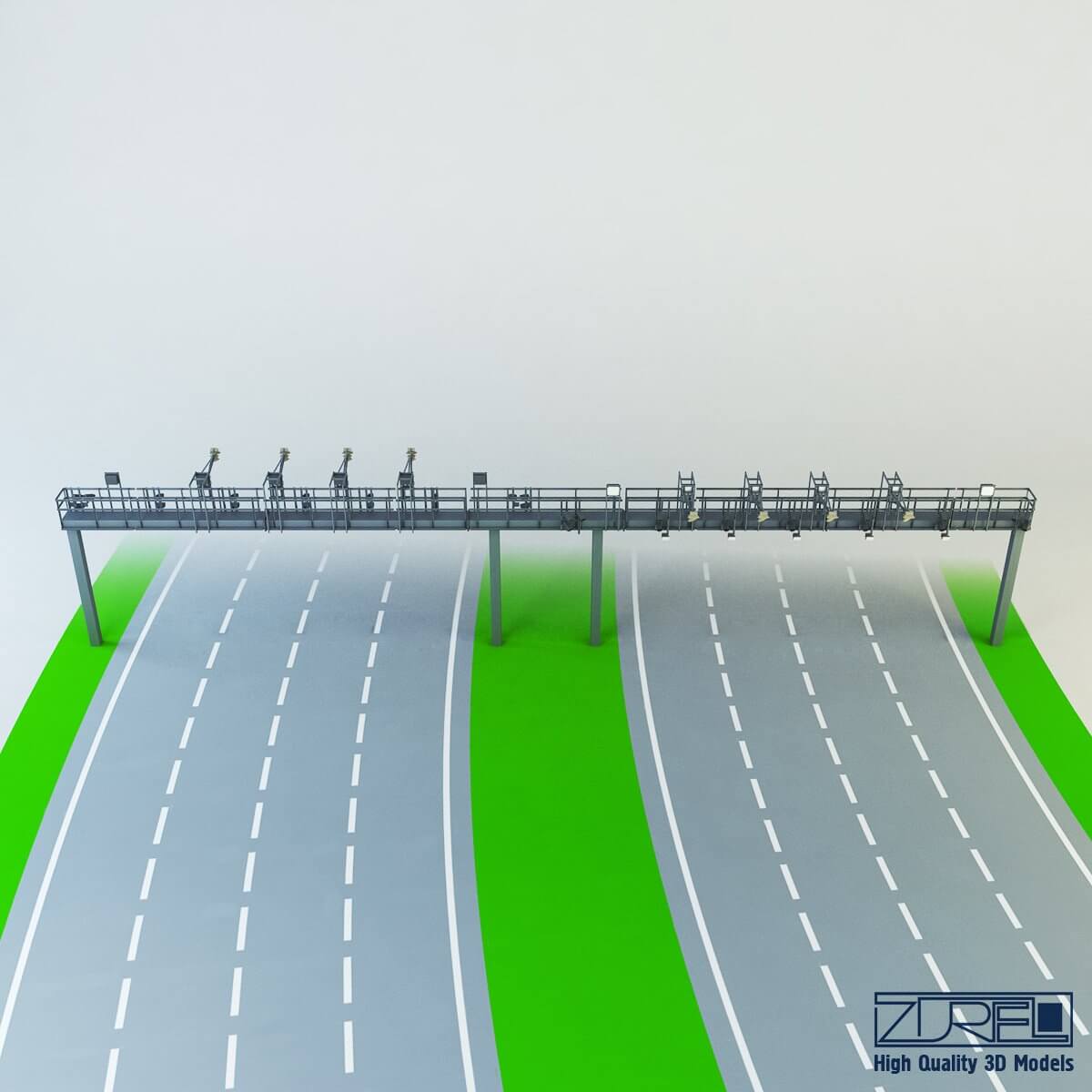 Multi Lane Free Flow MLFF - 3D Model by Zurel