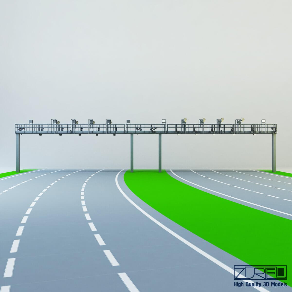 Multi Lane Free Flow MLFF - 3D Model by Zurel