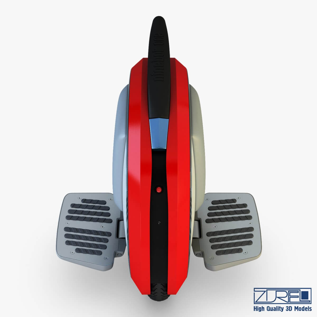 Ninebot One Red - 3D Model by Zurel