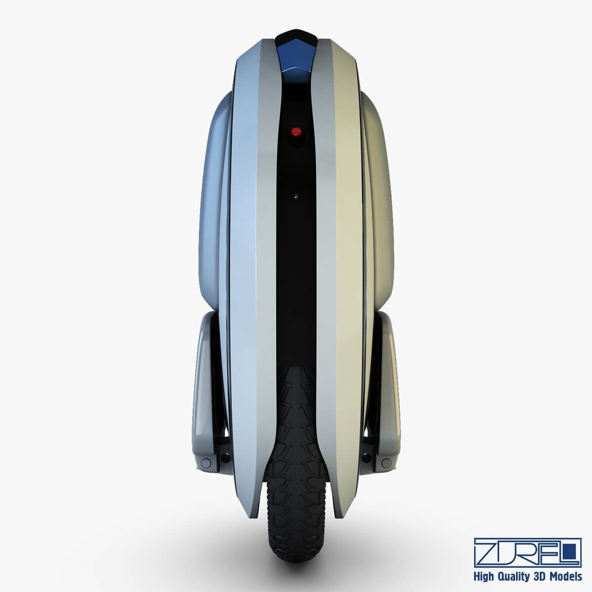 Ninebot One White - 3D Model by Zurel