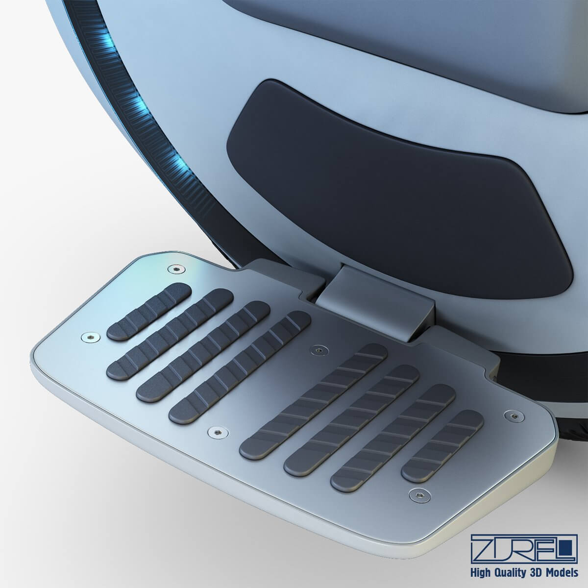 Ninebot One White - 3D Model by Zurel