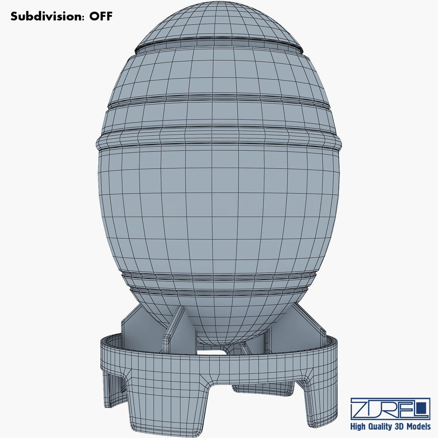 Nuclear Bomb V 1 - 3D Model by Zurel
