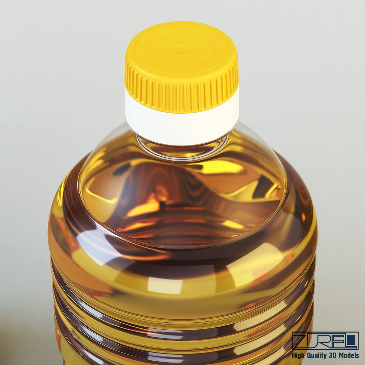 Oil Bottle 1 Liter - 3D Model by Zurel