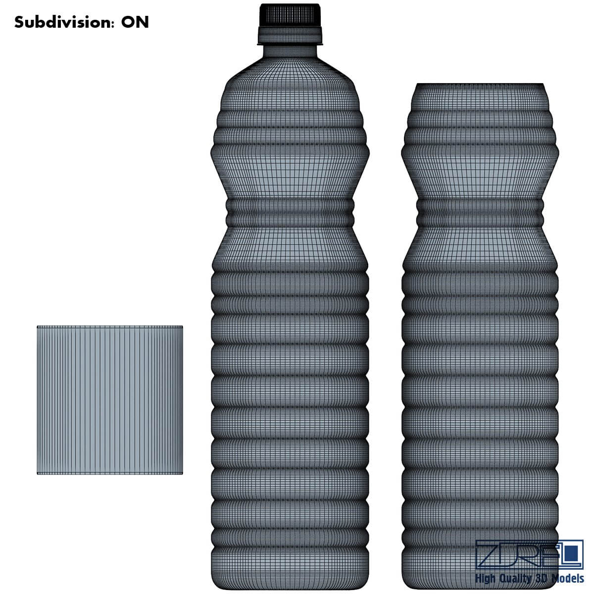 Oil Bottle 2 Liter - 3D Model by Zurel