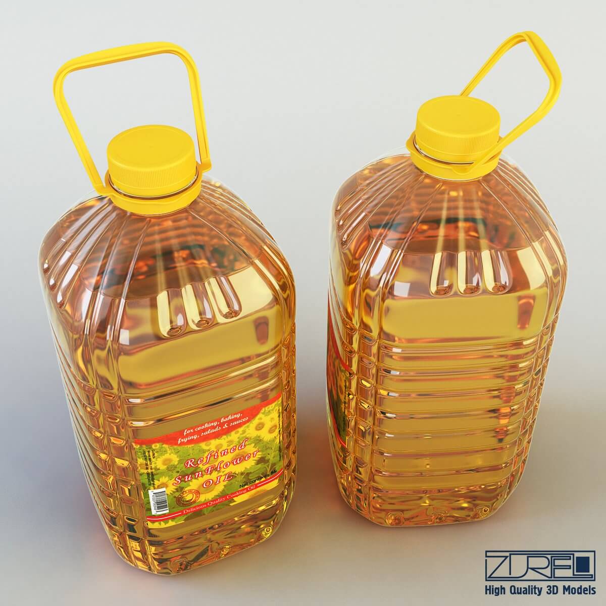Oil Bottle 5 Liter - 3D Model by Zurel