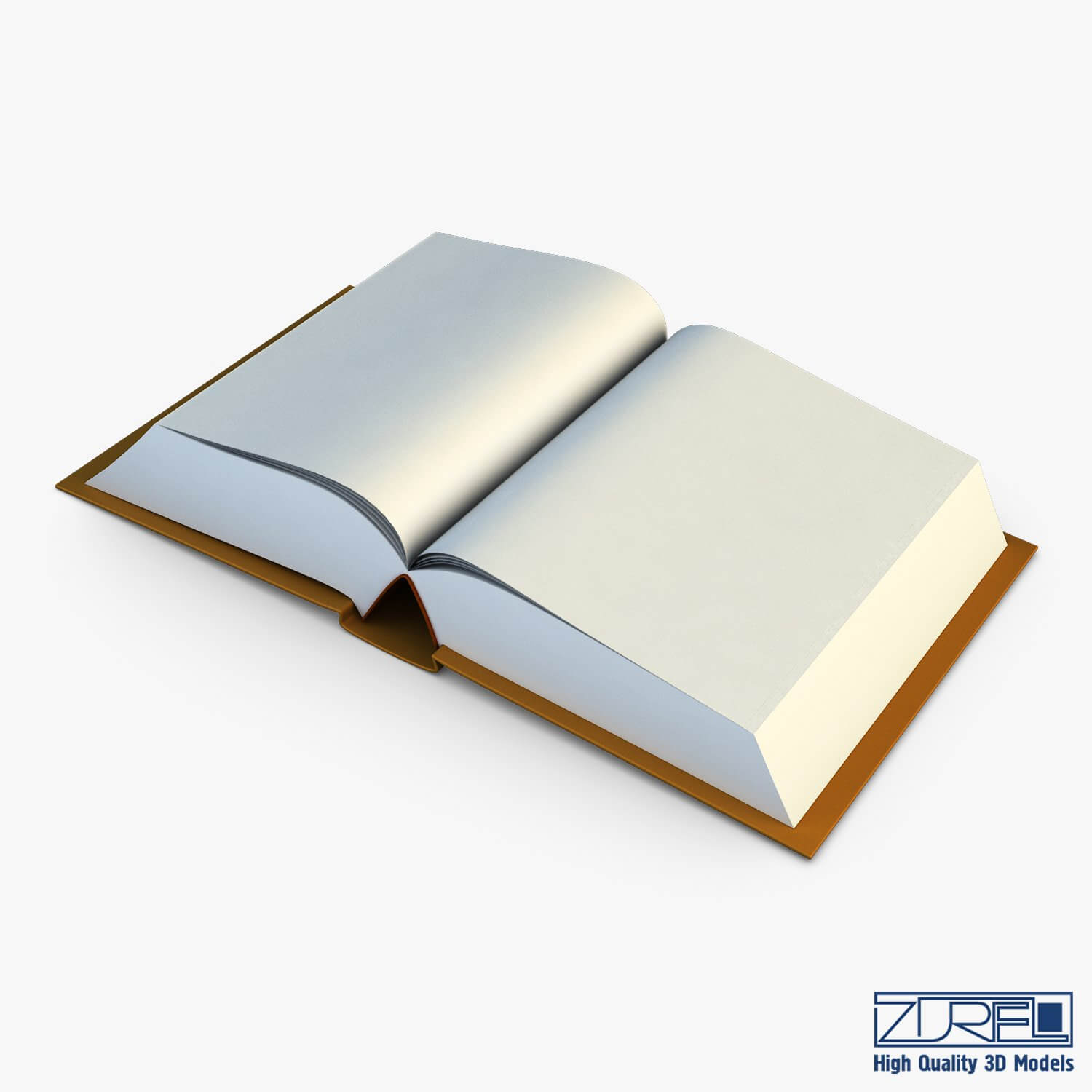 Open Book V 1 - 3D Model by Zurel