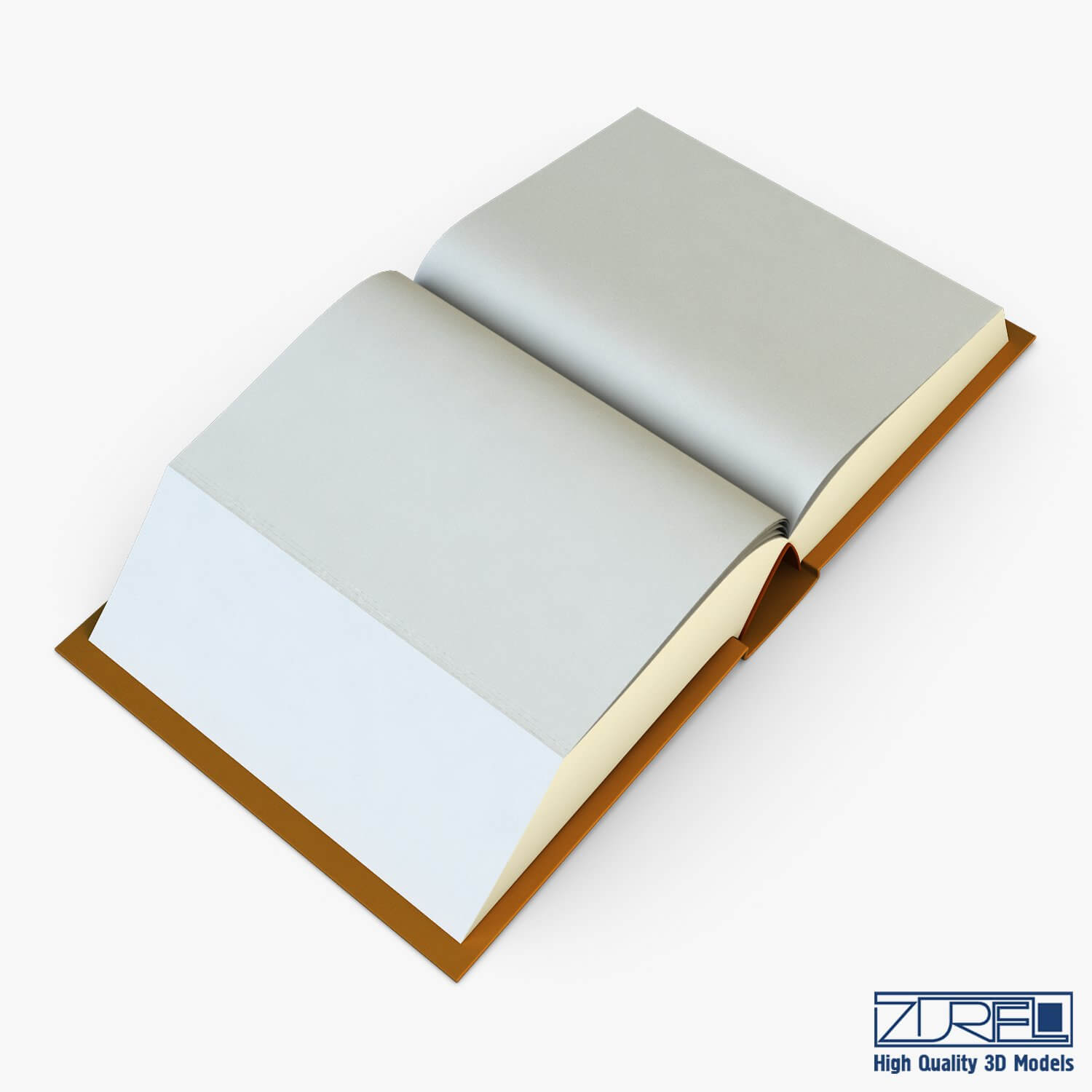 Open Book V 1 - 3D Model by Zurel