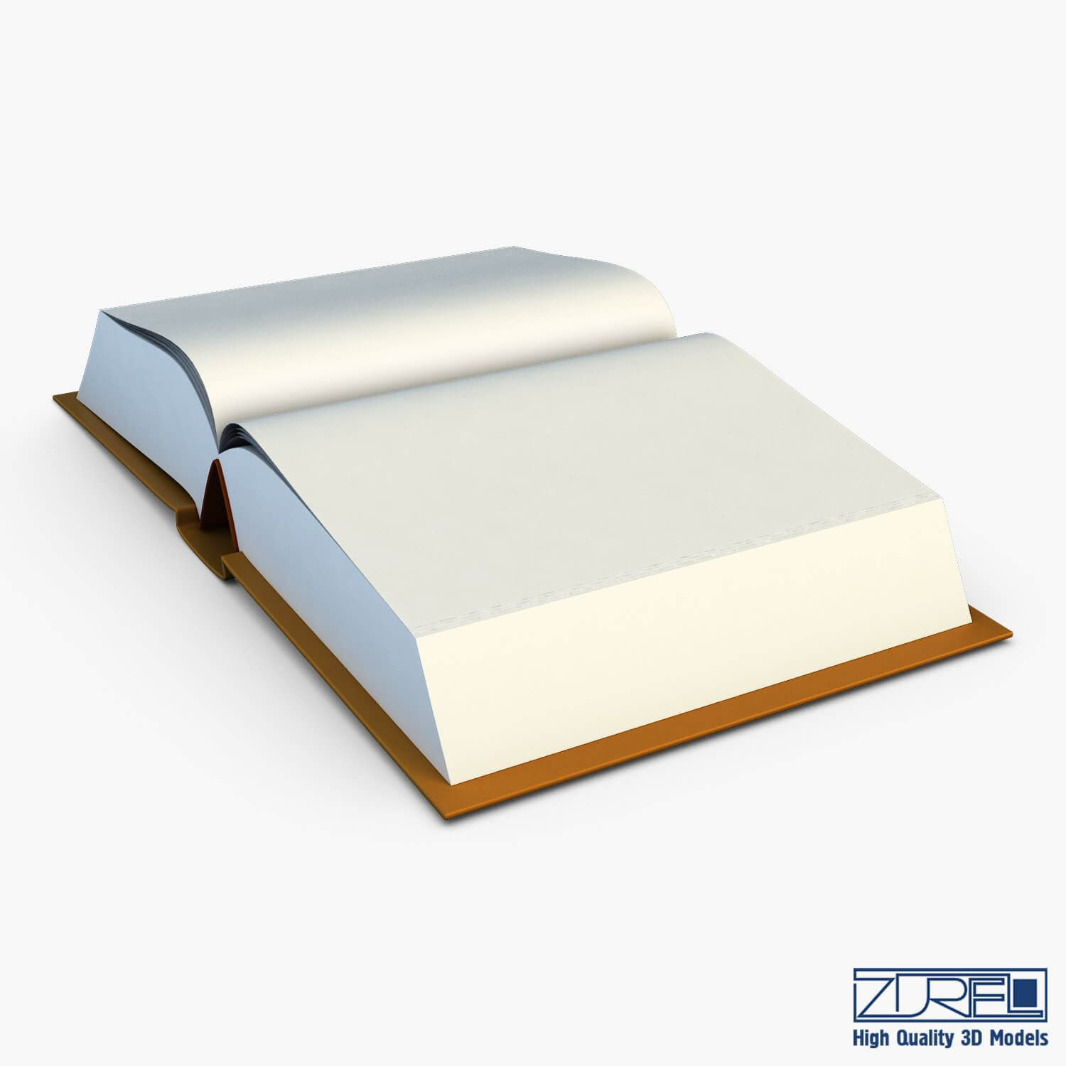 Open Book V 1 - 3D Model by Zurel