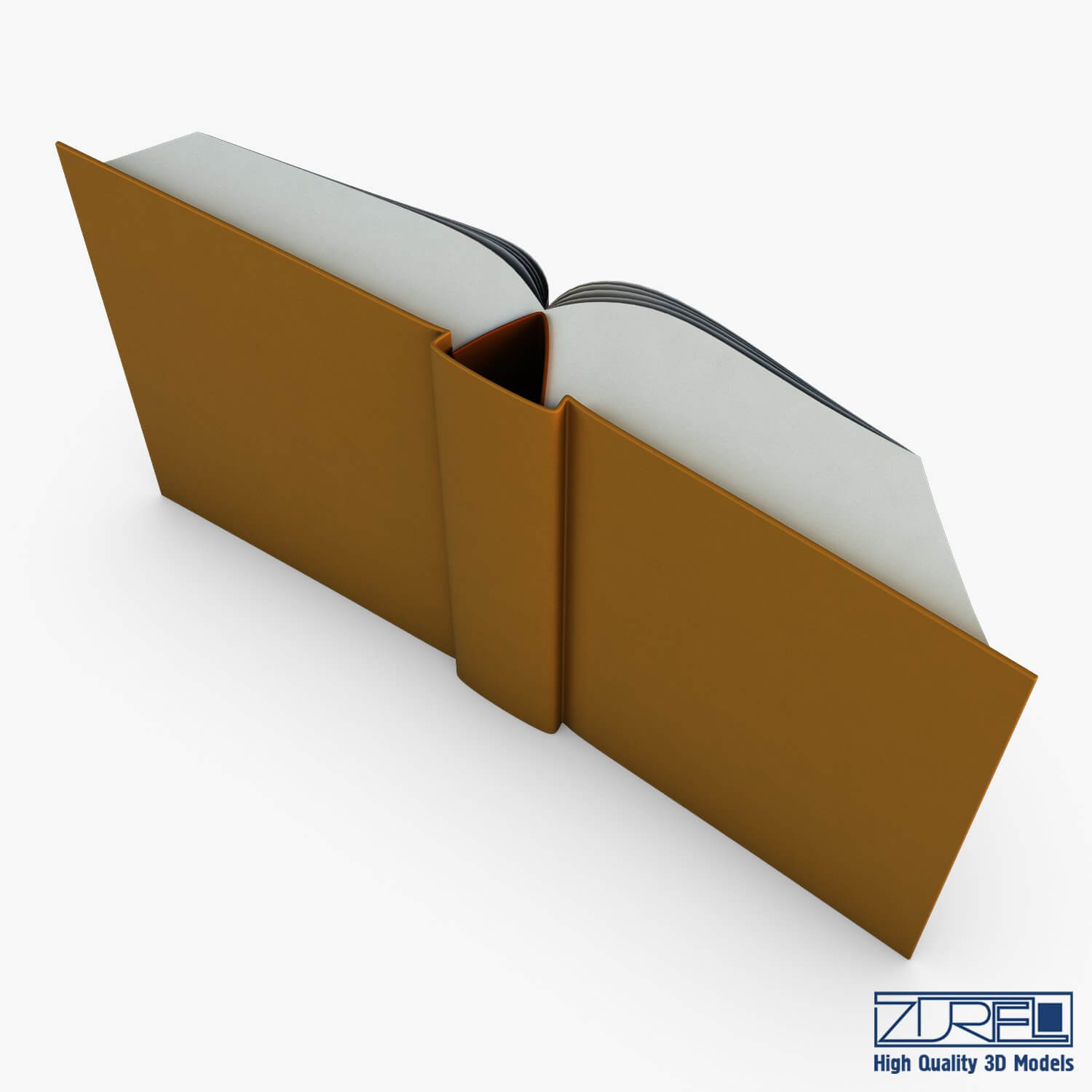 Open Book V 1 - 3D Model by Zurel