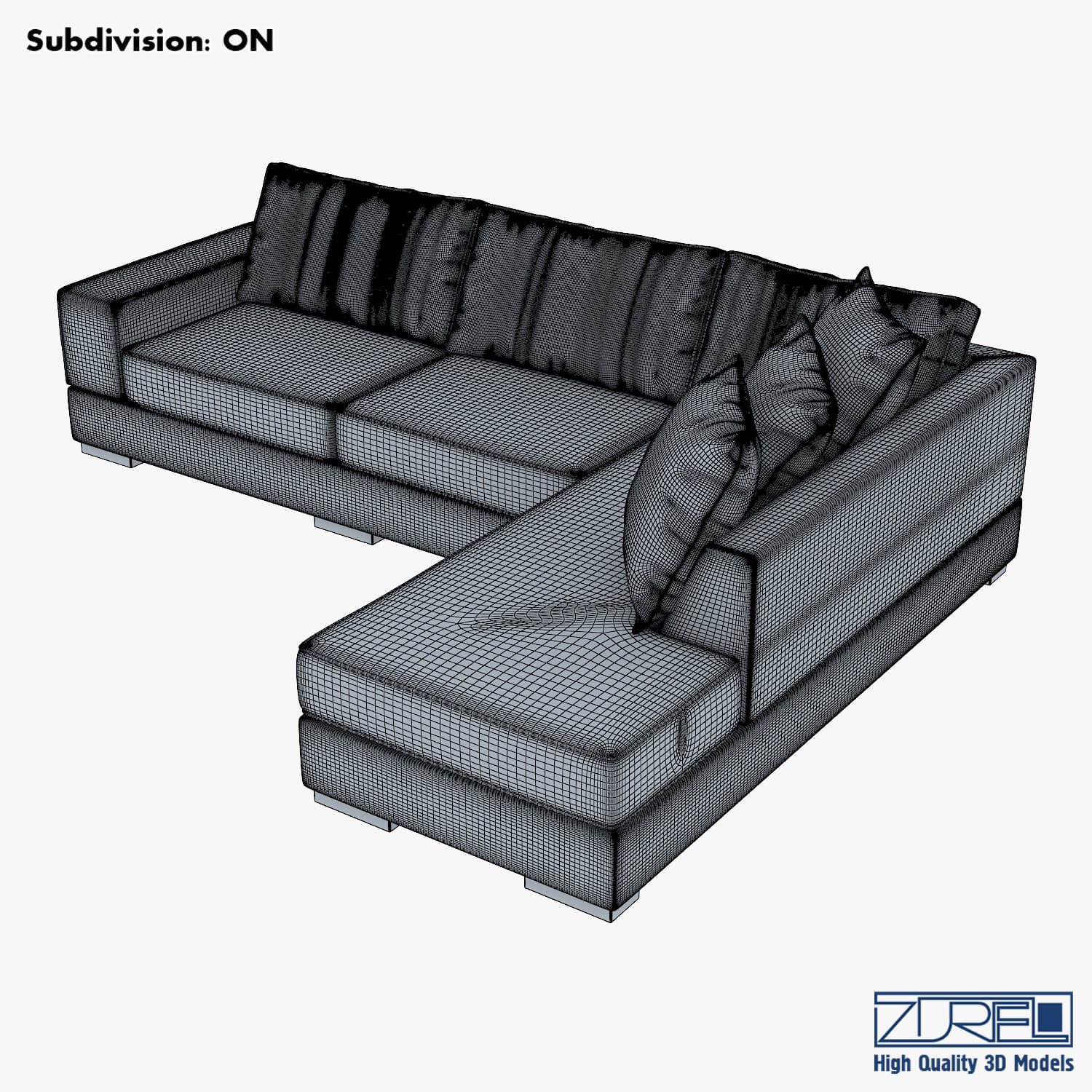 Oscar Sofa - 3D Model by Zurel