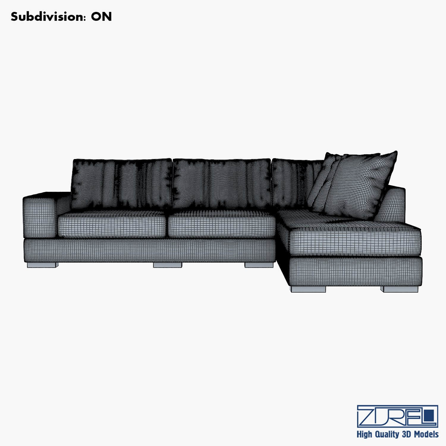 Oscar Sofa - 3D Model by Zurel