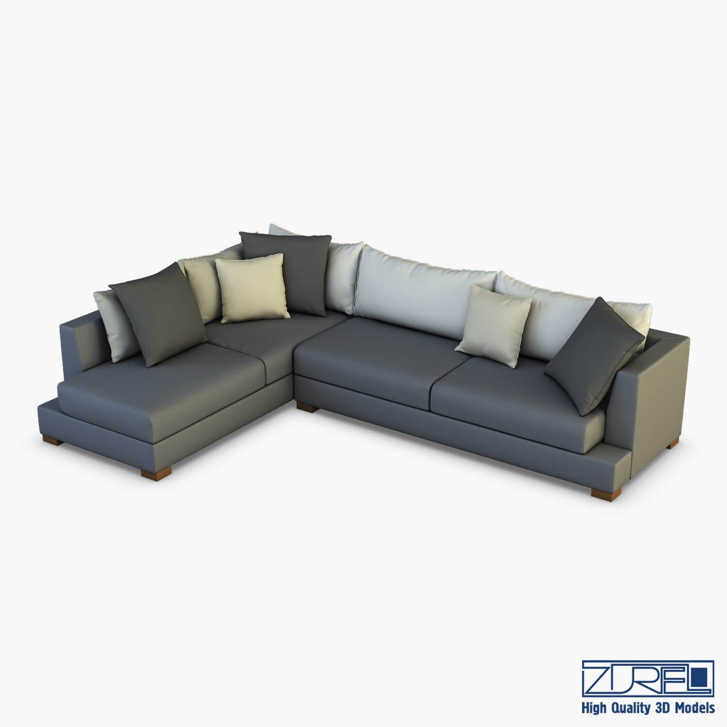 Oska Sofa - 3D Model by Zurel