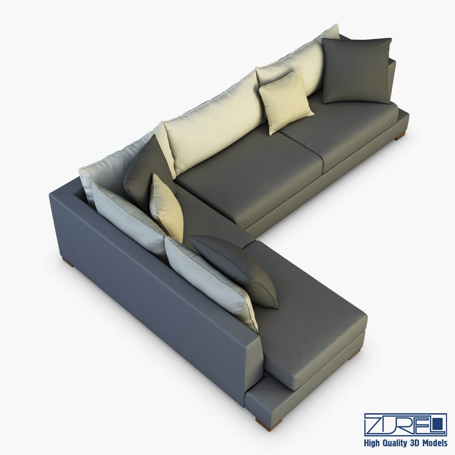 Oska Sofa - 3D Model by Zurel