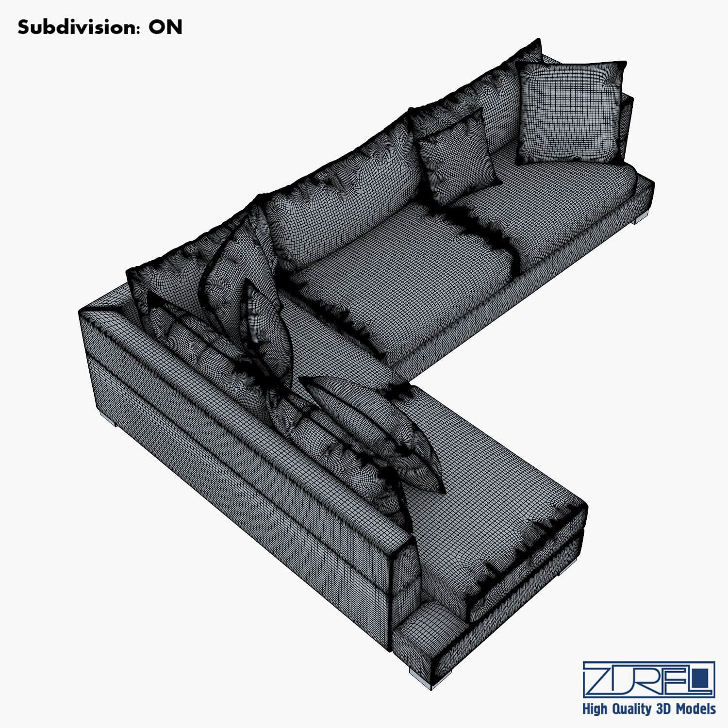 Oska Sofa - 3D Model by Zurel