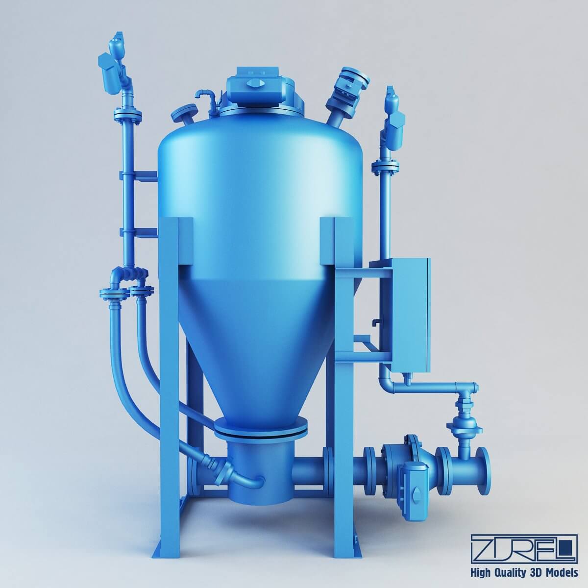 Outlet Conical Pump - 3D Model by Zurel