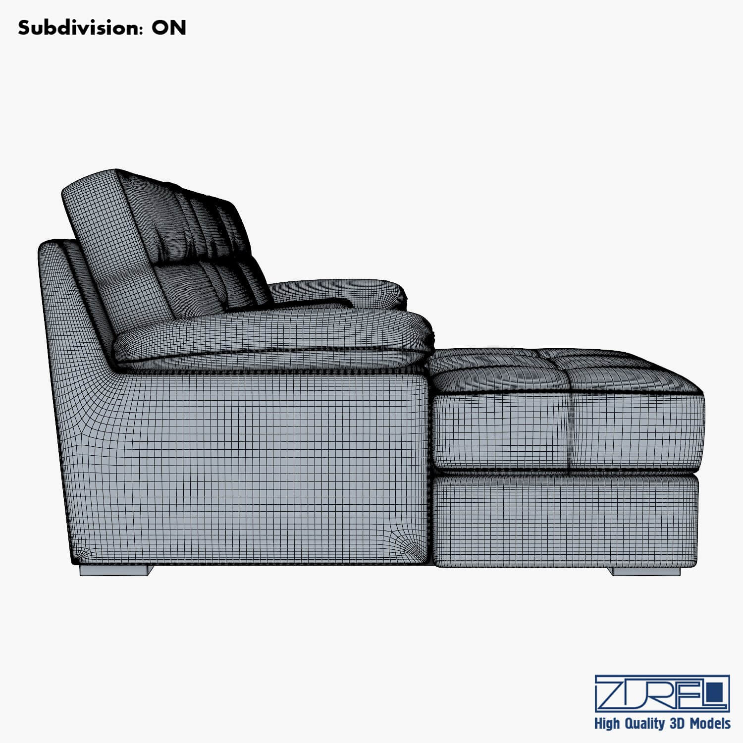 Oviso Sofa - 3D Model by Zurel