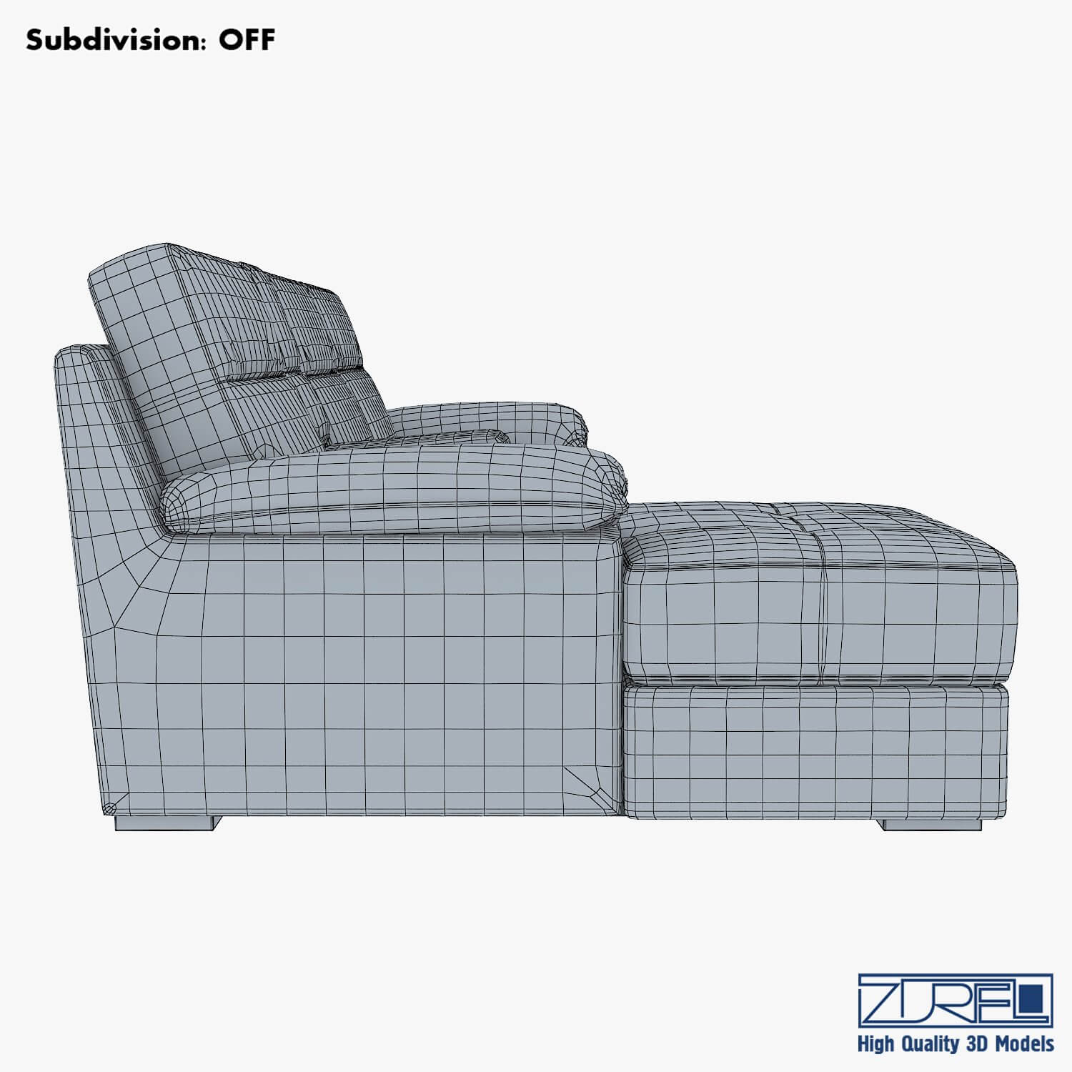 Oviso Sofa - 3D Model by Zurel