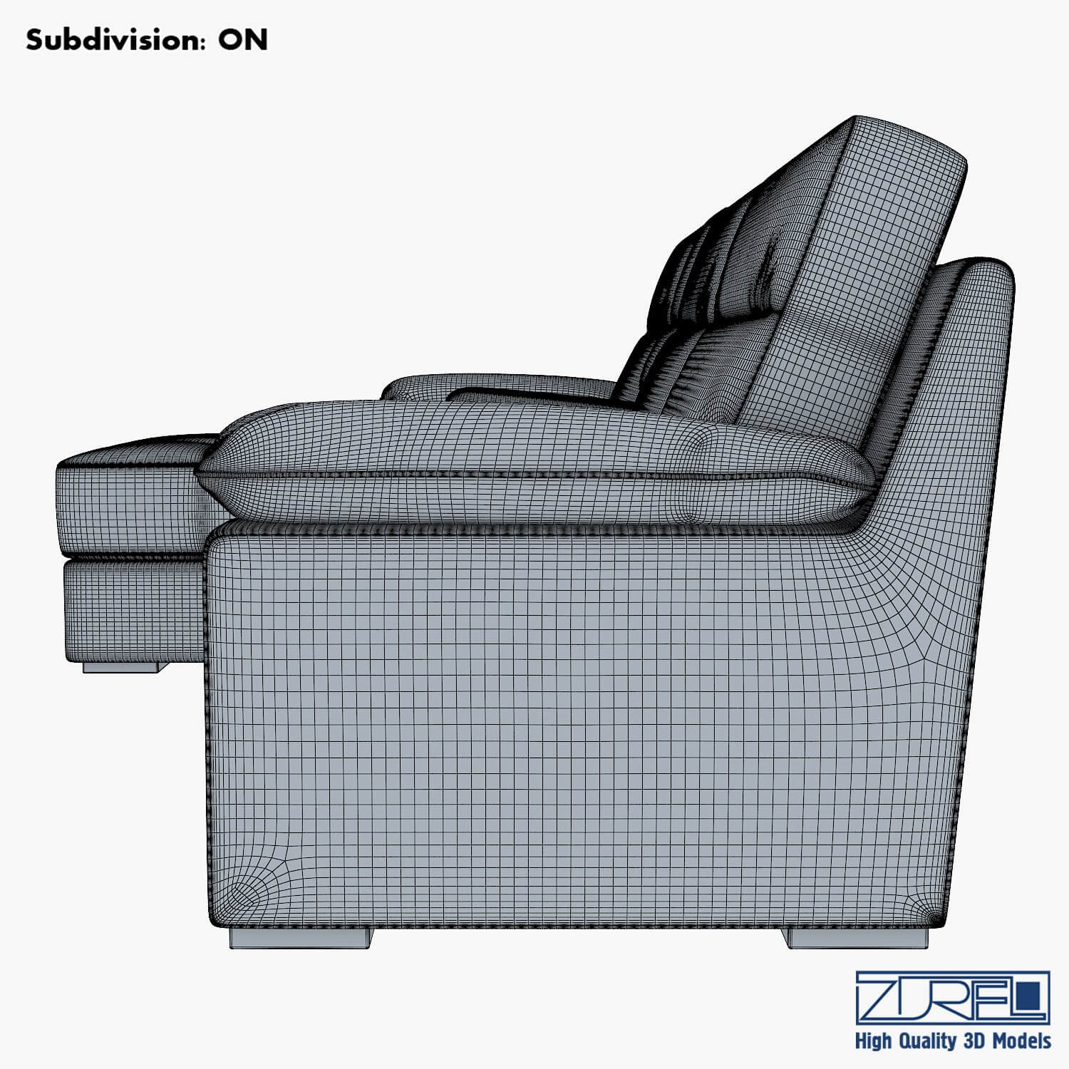 Oviso Sofa - 3D Model by Zurel