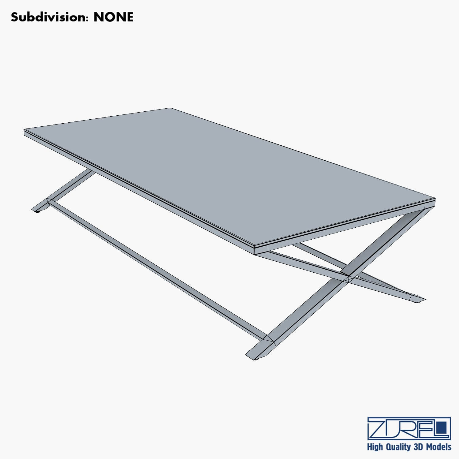 Oxo Coffee Table - 3D Model by Zurel