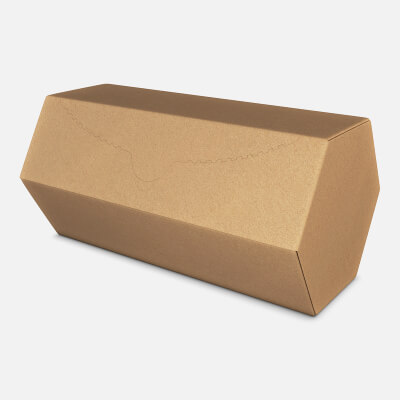 Package Cardboard Hexagon Box M 1 - 3D Model by Zurel