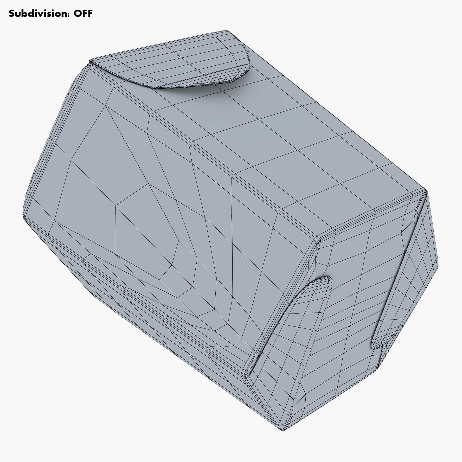 Package Cardboard Hexagon Petal Box M 1 - 3D Model by Zurel