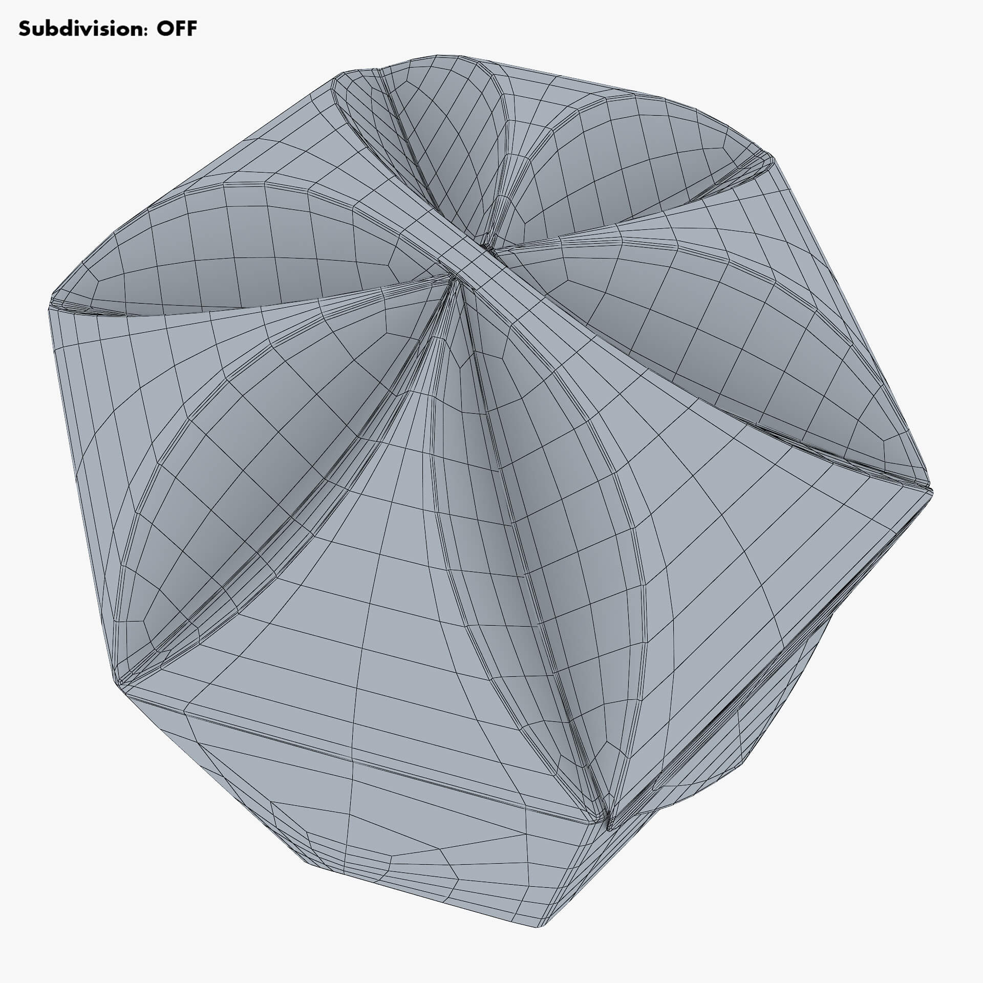 Package Cardboard Hexagon Petal Box M 1 - 3D Model by Zurel