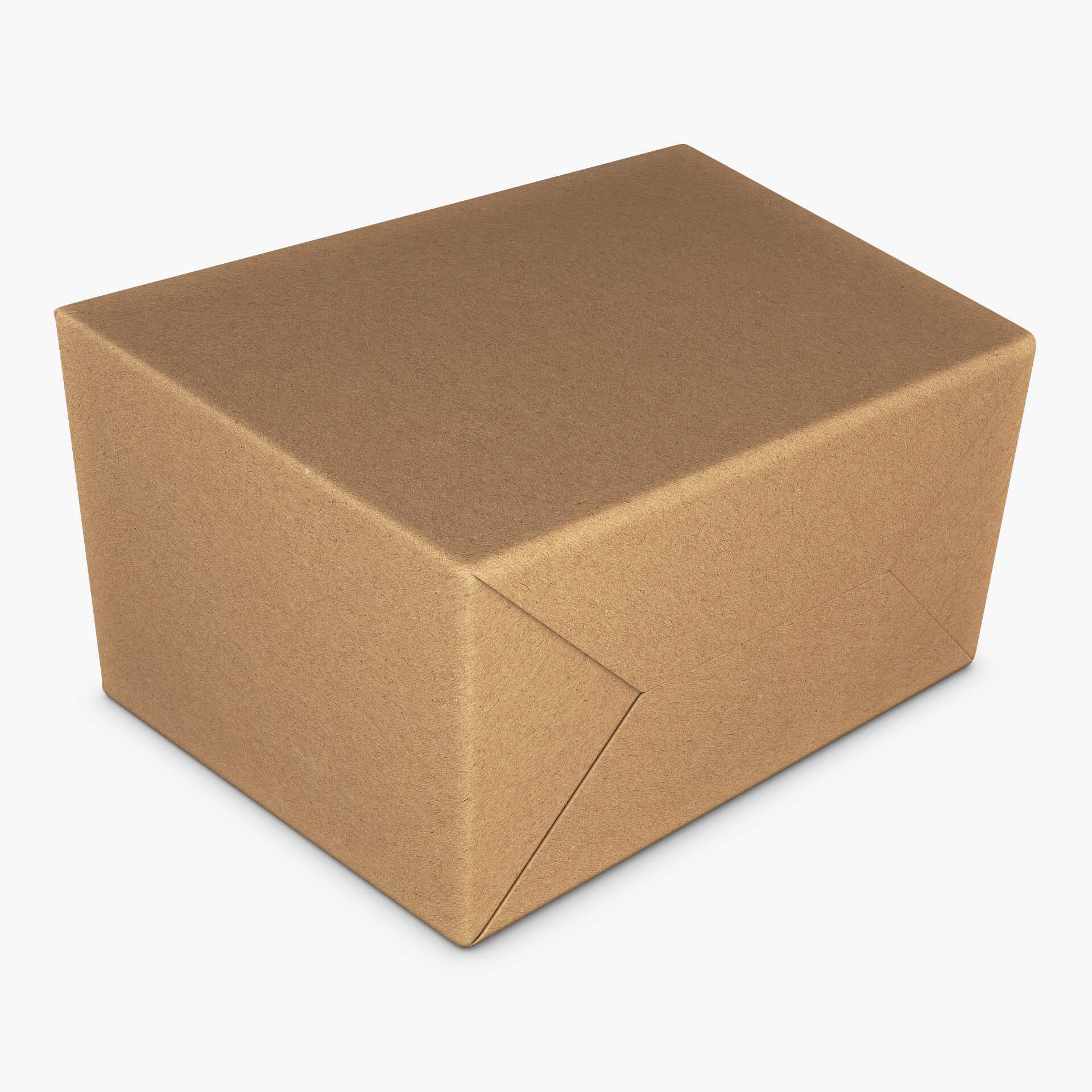 Package Cardboard Trapezoid Box M 1 - 3D Model by Zurel