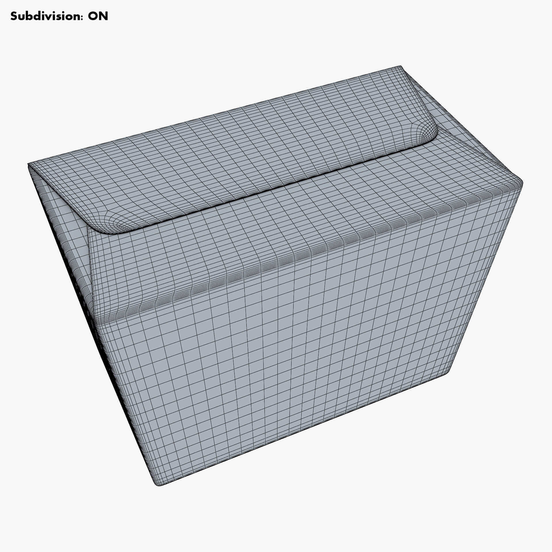 Package Cardboard Trapezoid Box M 1 - 3D Model by Zurel