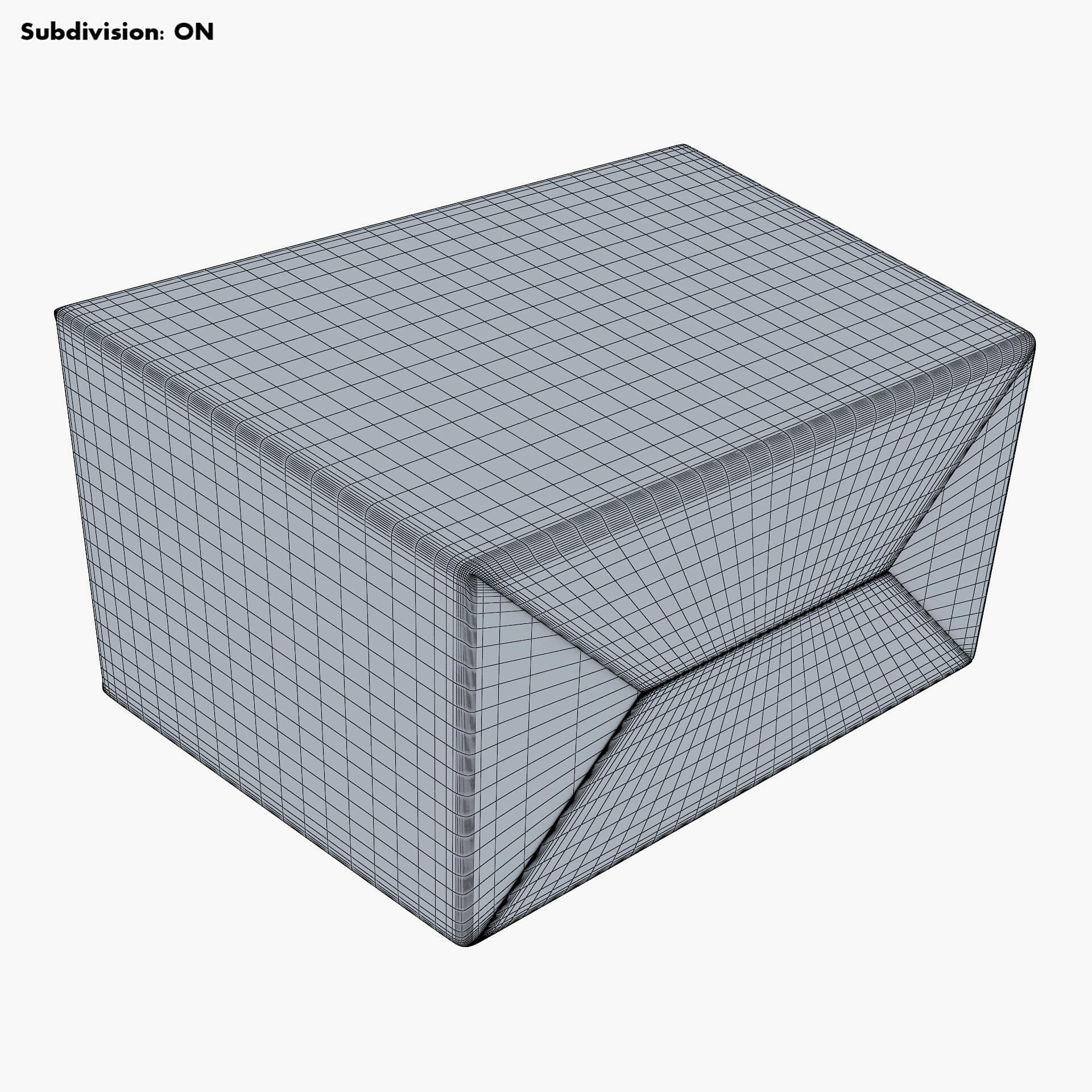 Package Cardboard Trapezoid Box M 1 - 3D Model by Zurel