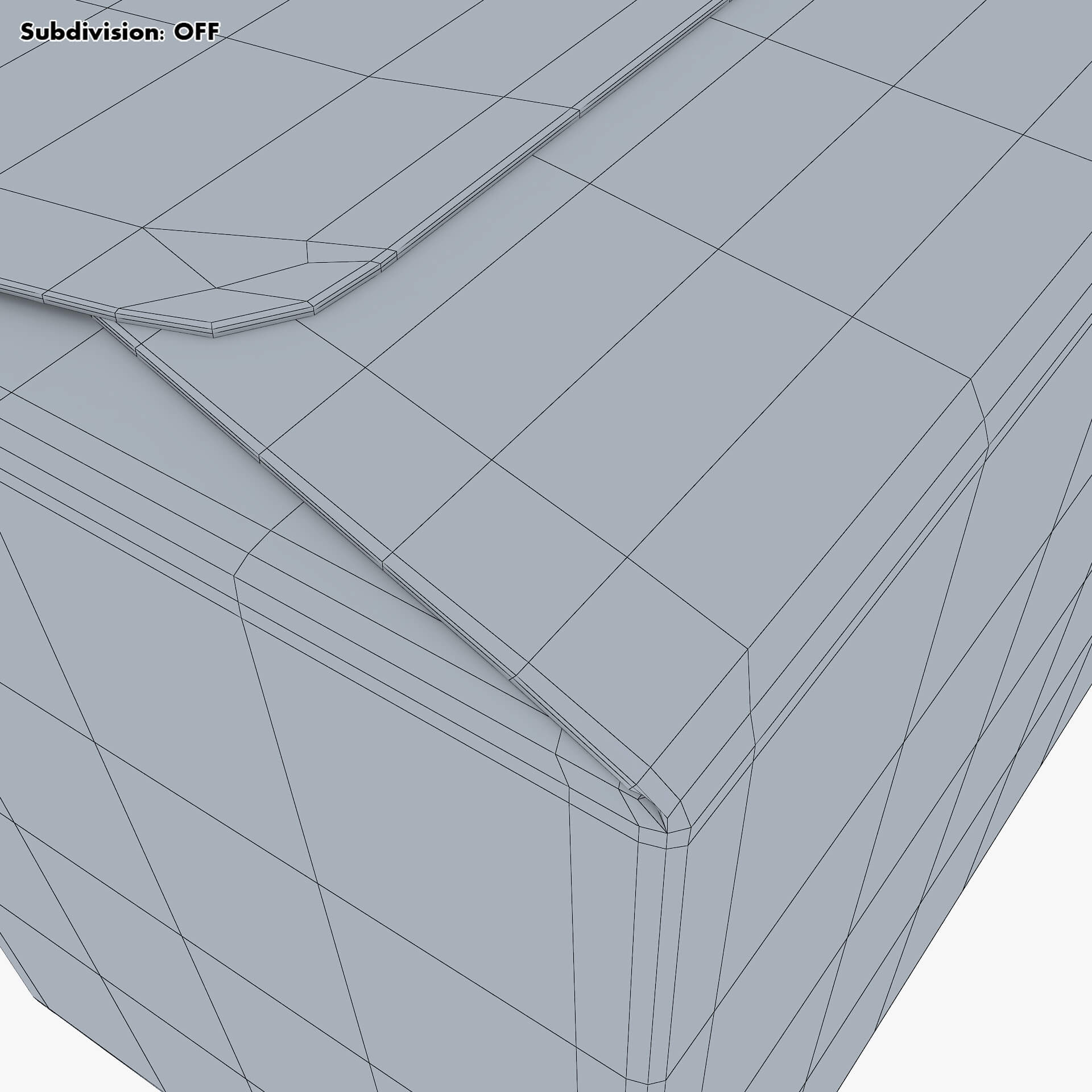 Package Cardboard Trapezoid Box M 1 - 3D Model by Zurel
