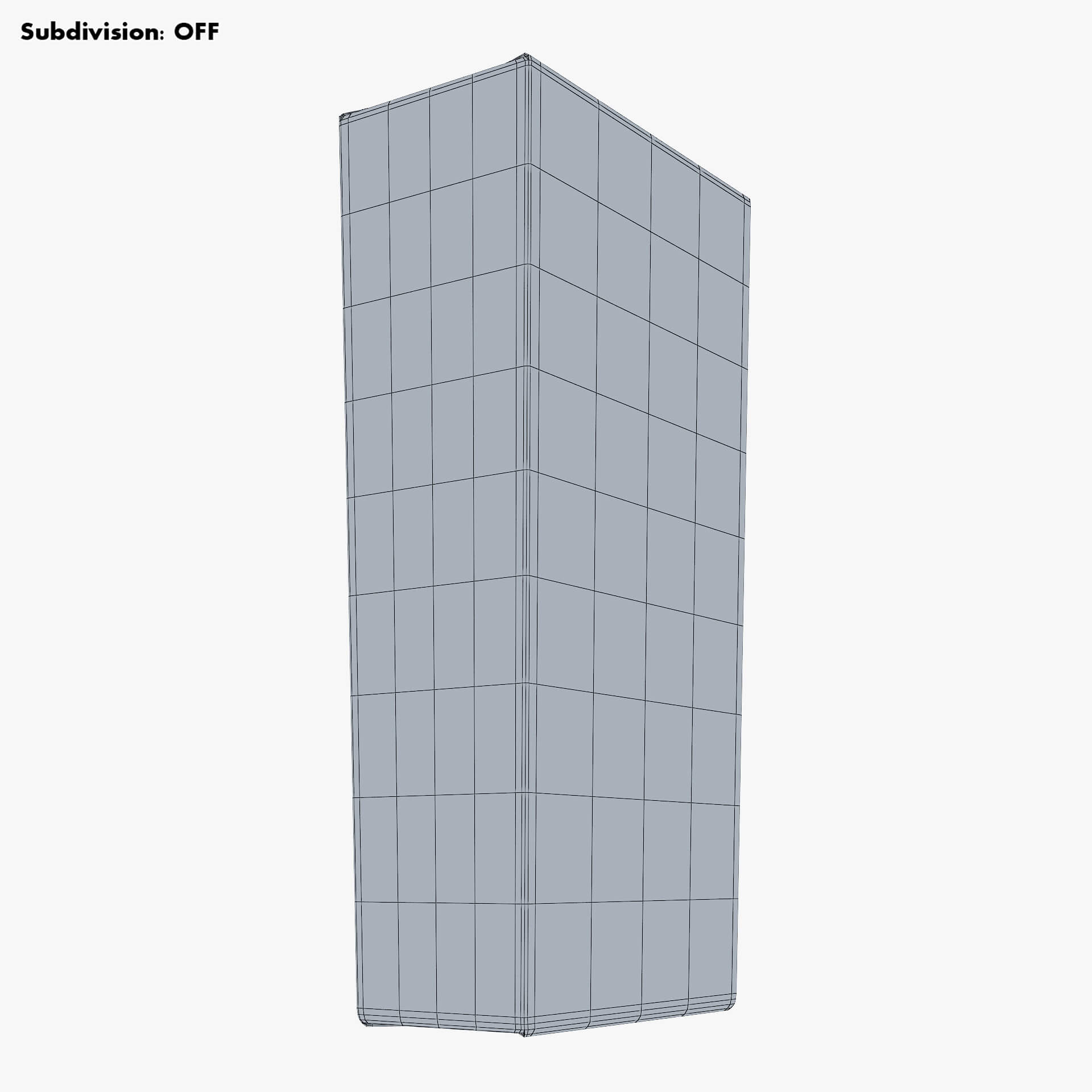 Package Cardboard Trapezoid Box M 2 - 3D Model by Zurel