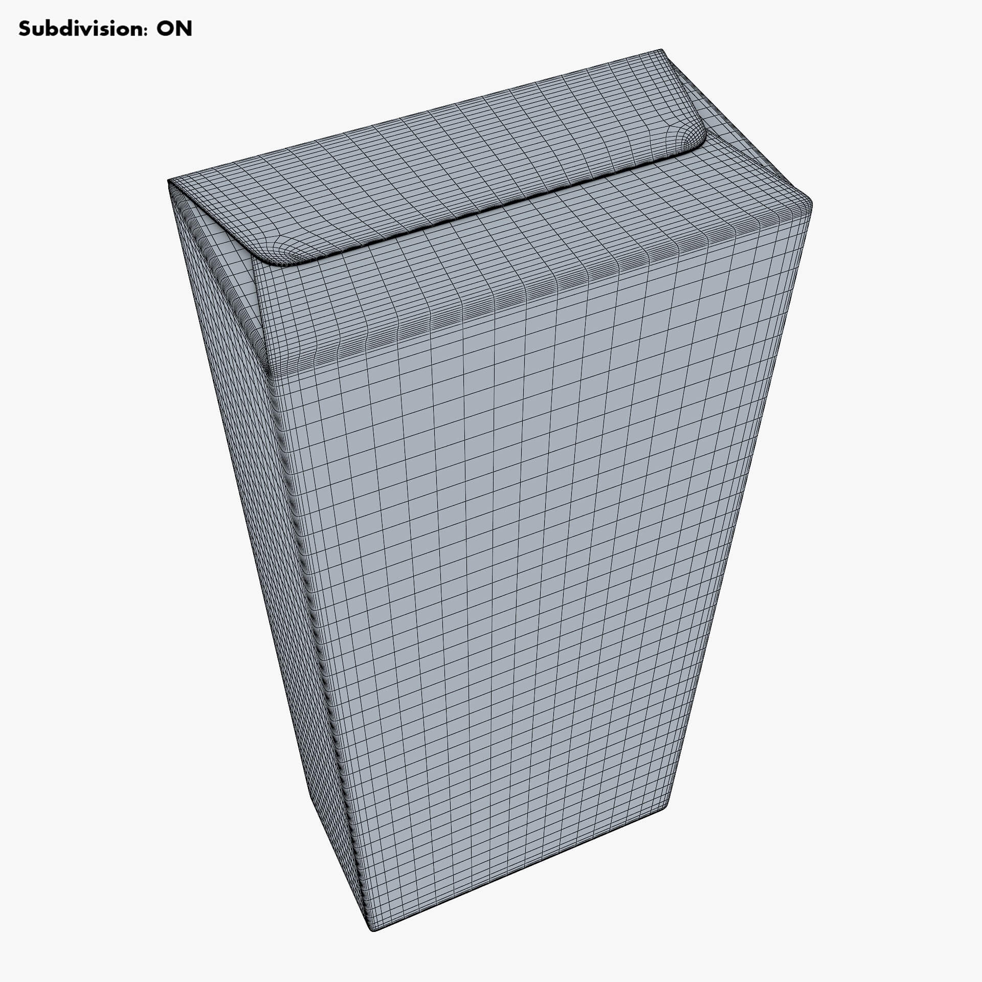 Package Cardboard Trapezoid Box M 2 - 3D Model by Zurel