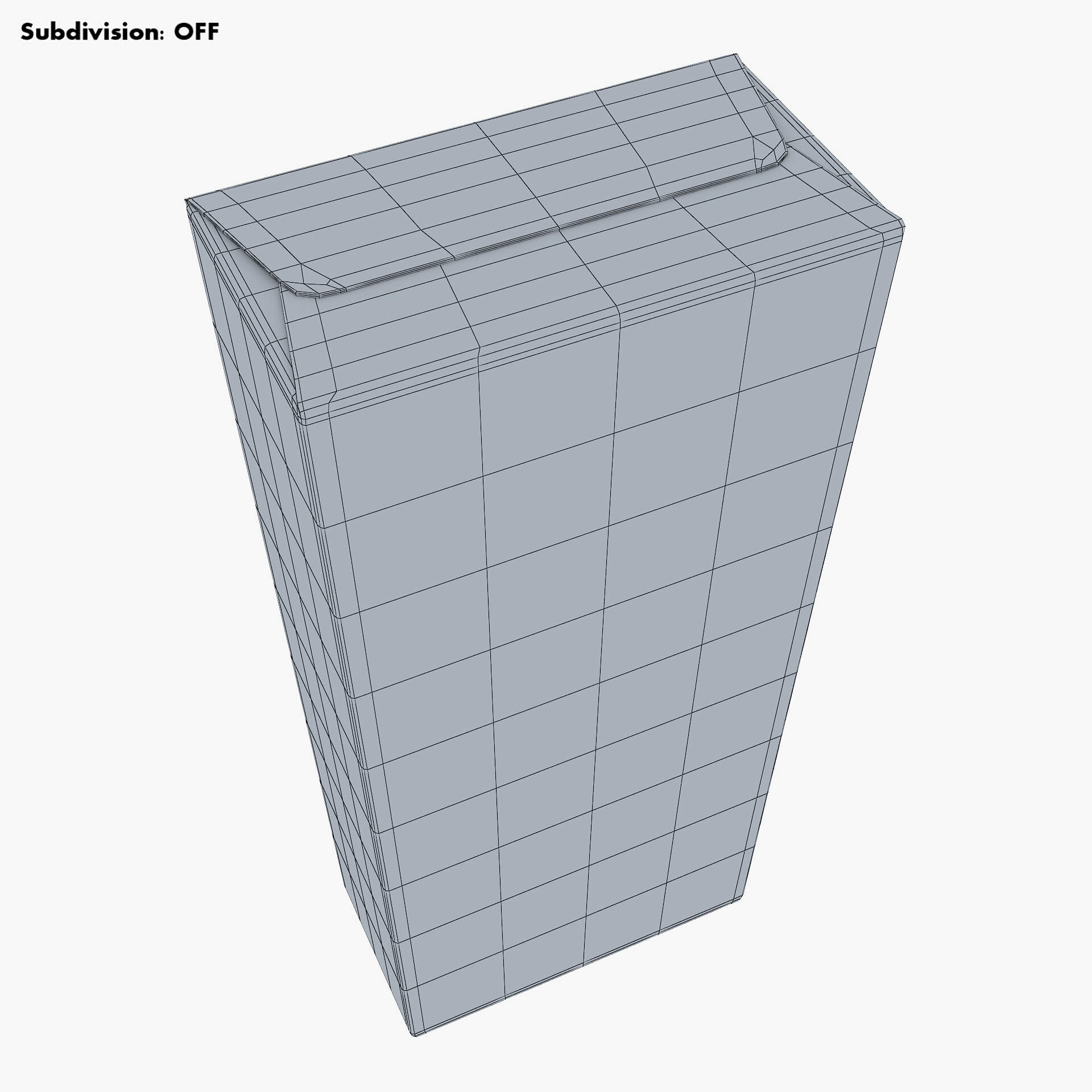 Package Cardboard Trapezoid Box M 2 - 3D Model by Zurel