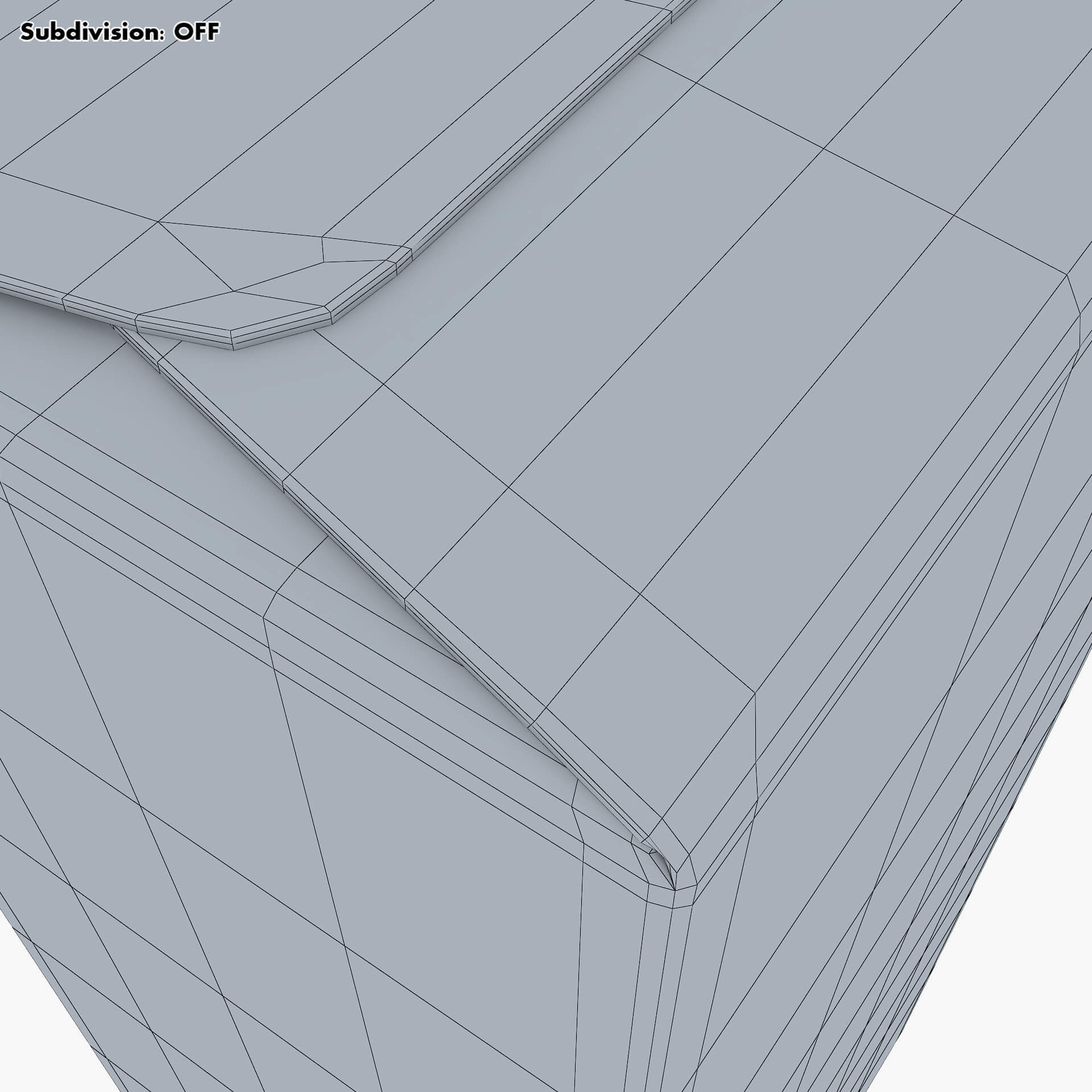 Package Cardboard Trapezoid Box M 2 - 3D Model by Zurel