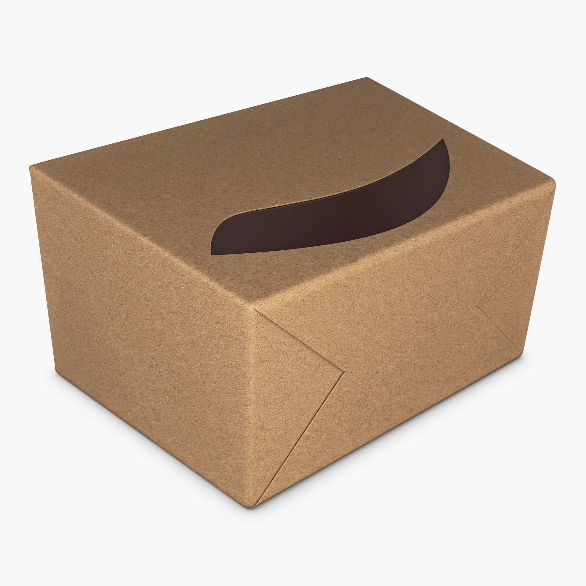 Package Cardboard Trapezoid Box With Window M 1 - 3D Model by Zurel