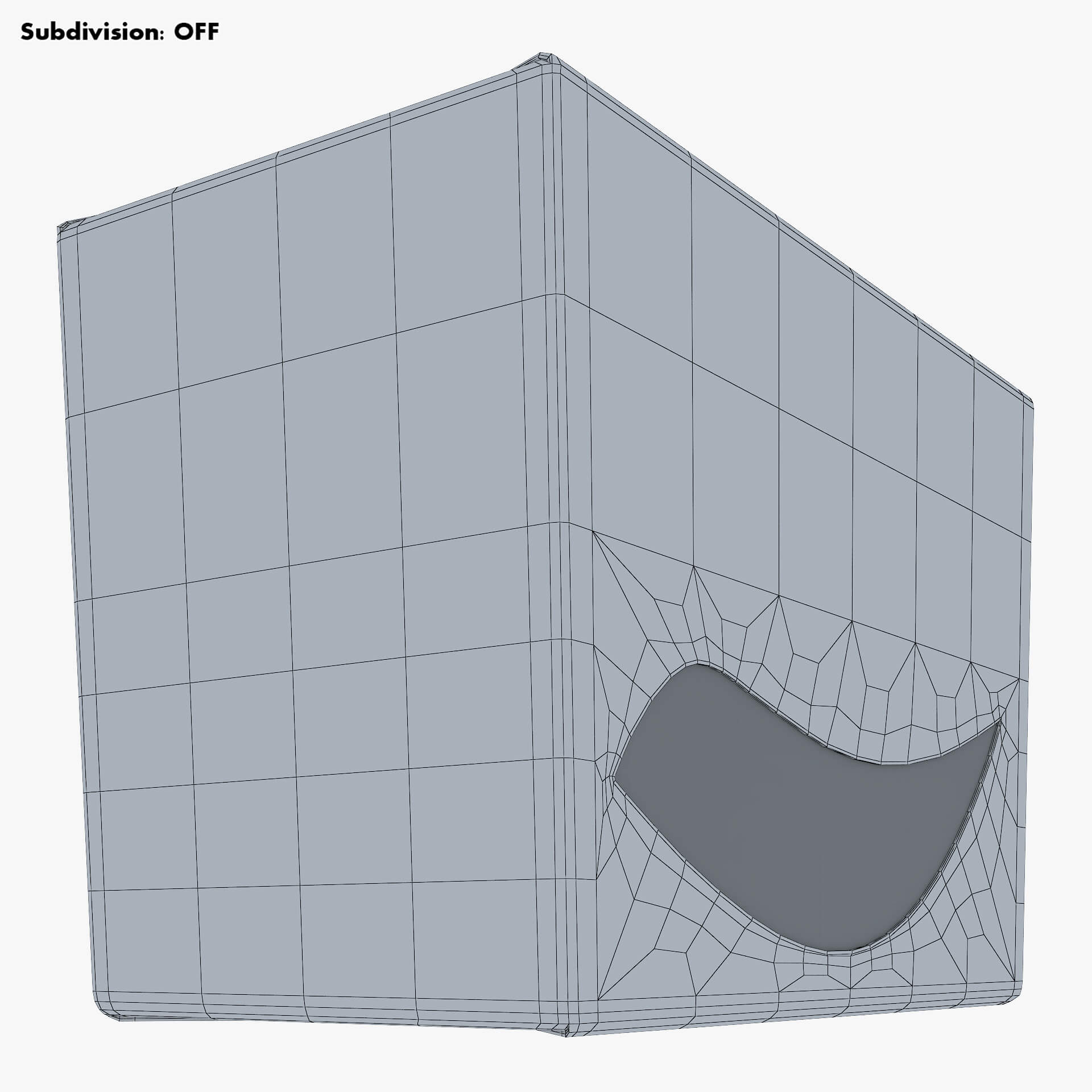 Package Cardboard Trapezoid Box With Window M 1 - 3D Model by Zurel