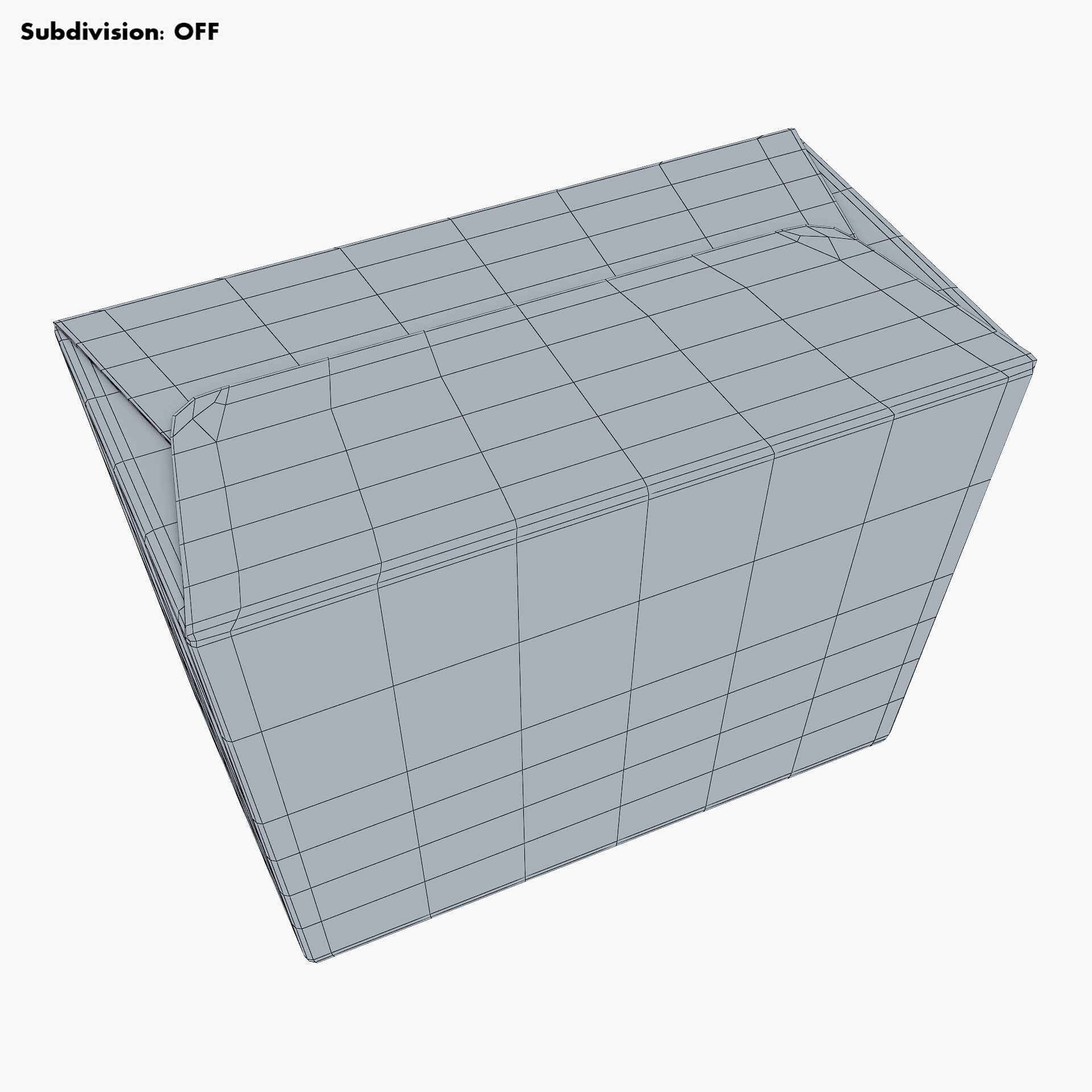 Package Cardboard Trapezoid Box With Window M 1 - 3D Model by Zurel