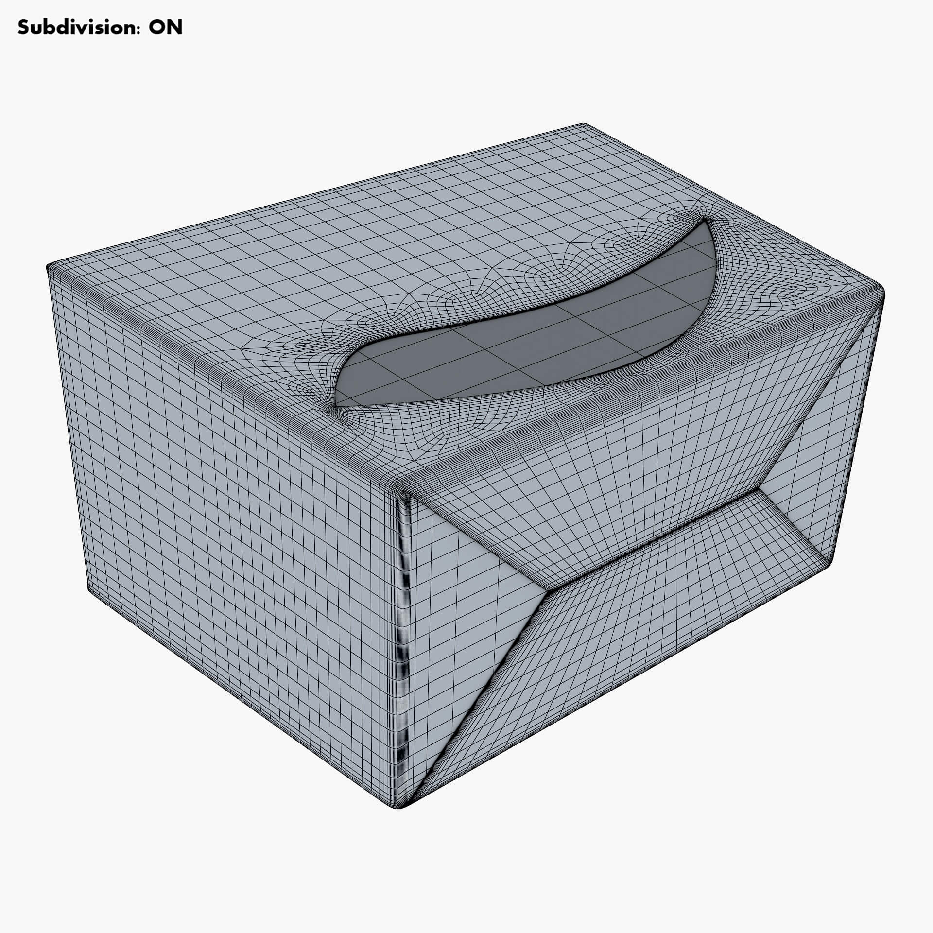 Package Cardboard Trapezoid Box With Window M 1 - 3D Model by Zurel