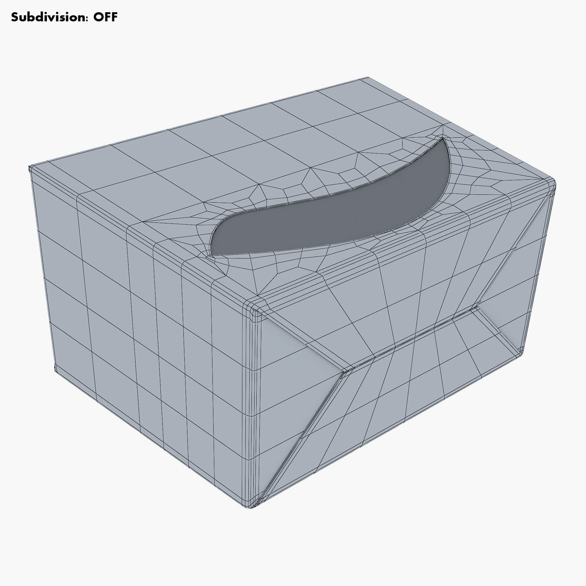 Package Cardboard Trapezoid Box With Window M 1 - 3D Model by Zurel